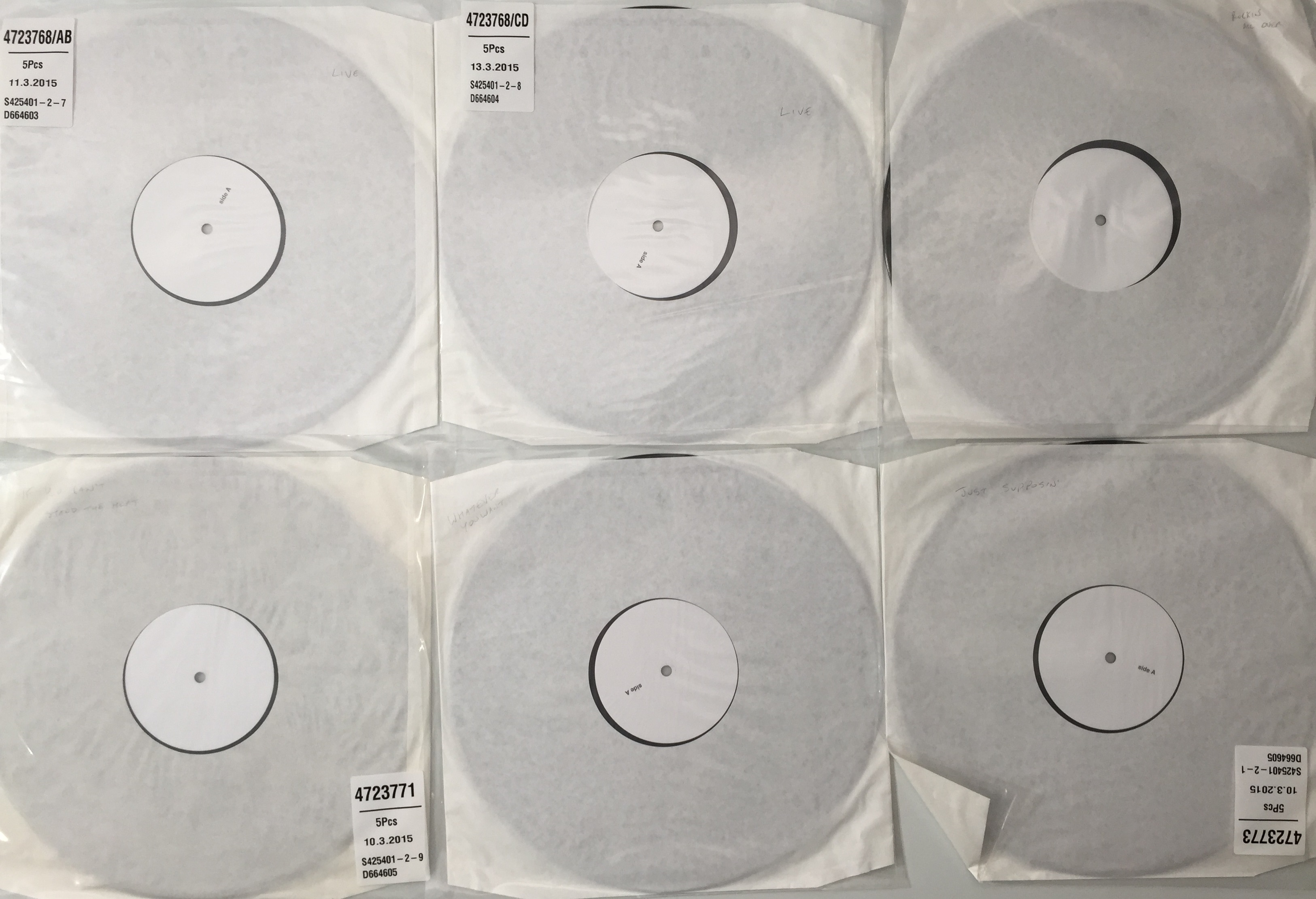 Lot 15 - STATUS QUO - WHITE LABEL TEST PRESSING LP