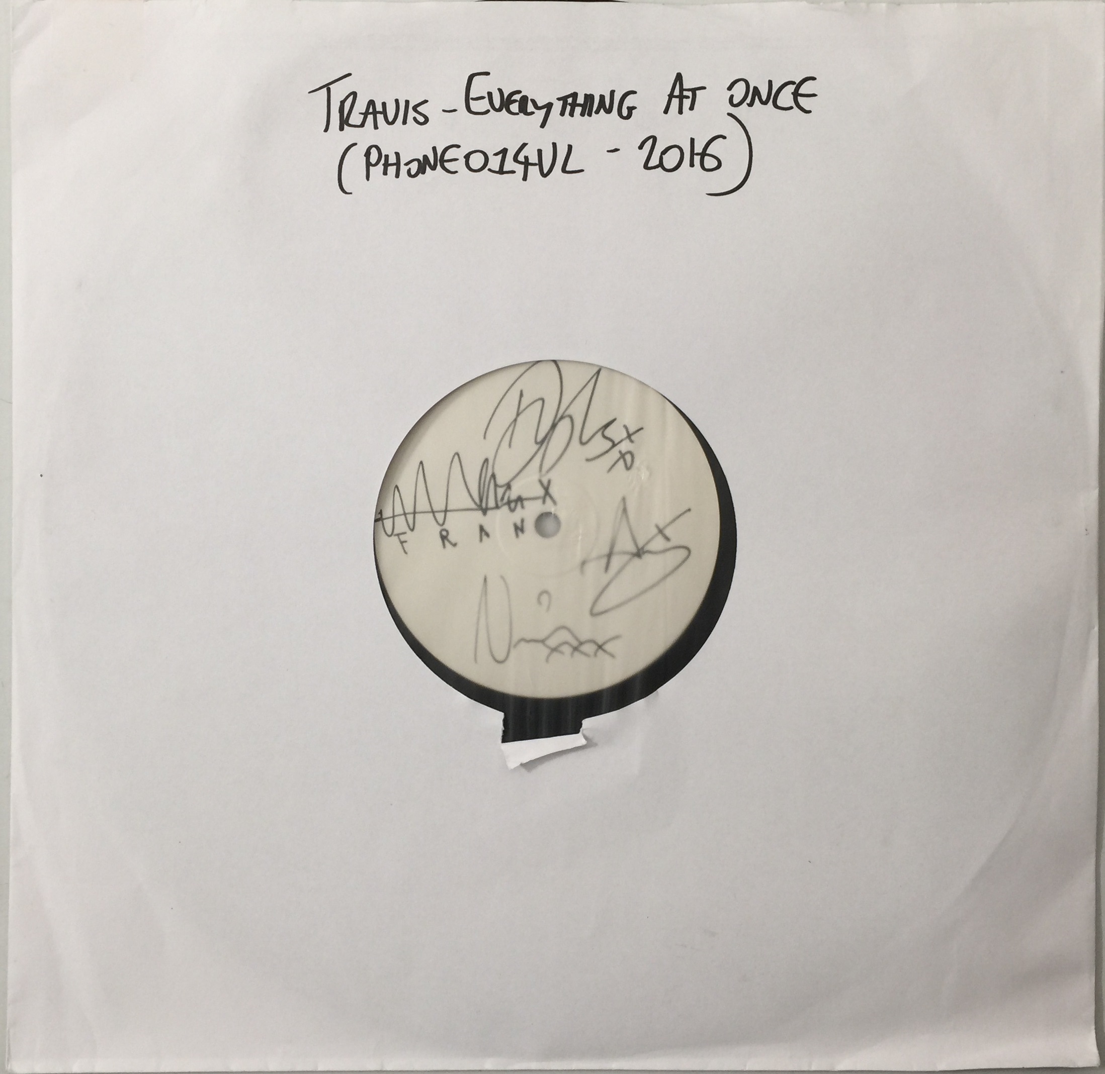 Lot 22 - TRAVIS - EVERYTHING AT ONCE (2016 SIGNED