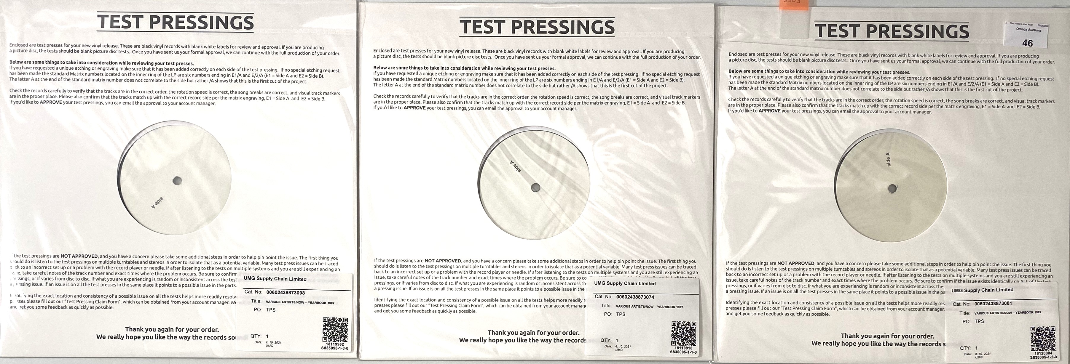 Lot 46 - NOW YEARBOOK 1982 (2022 WHITE LABEL TEST