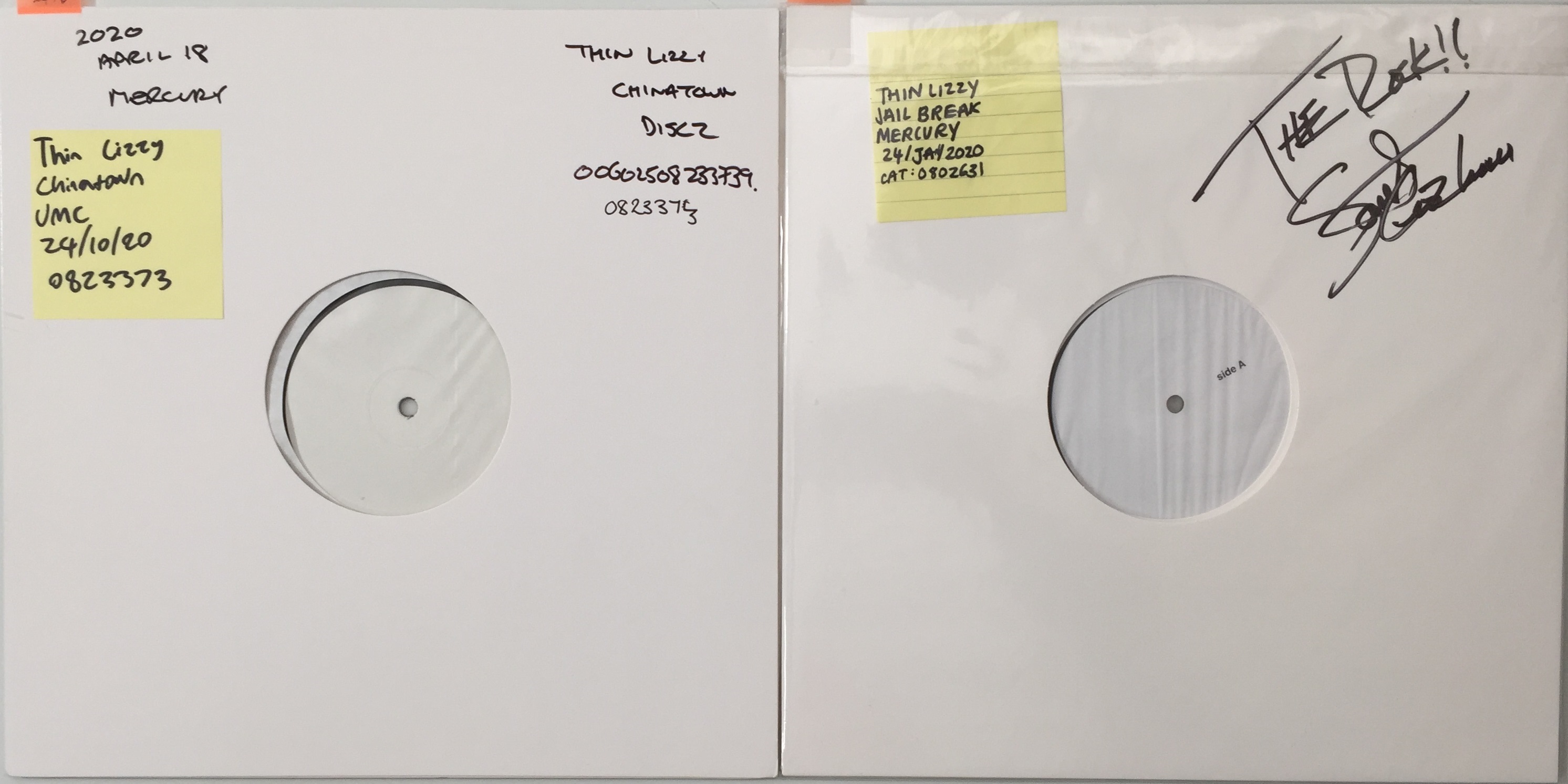 Lot 56 - THIN LIZZY - 2020 WHITE LABEL TEST PRESSING