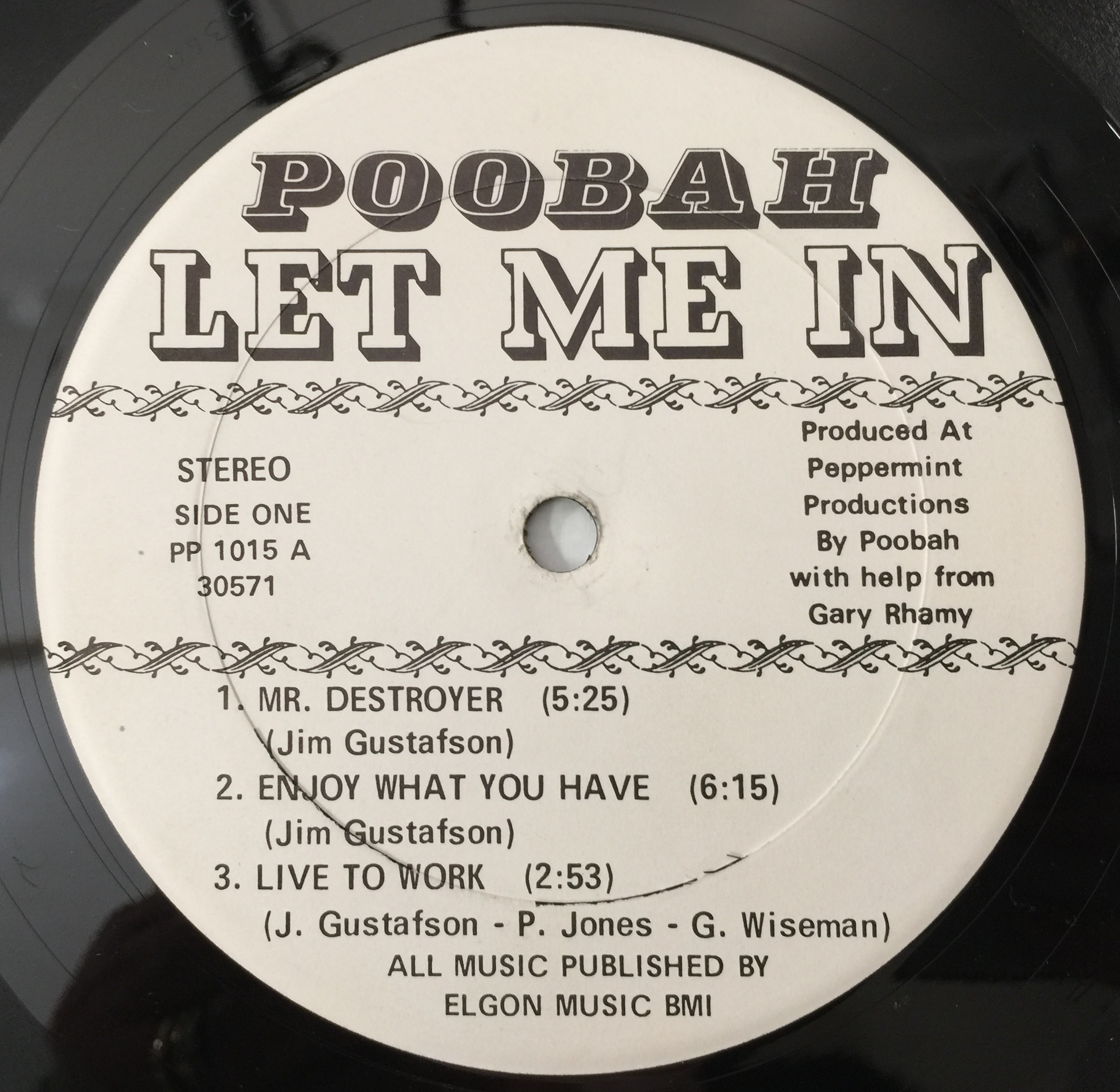 Lot 198 - POOBAH - LET ME IN LP (US STEREO OG