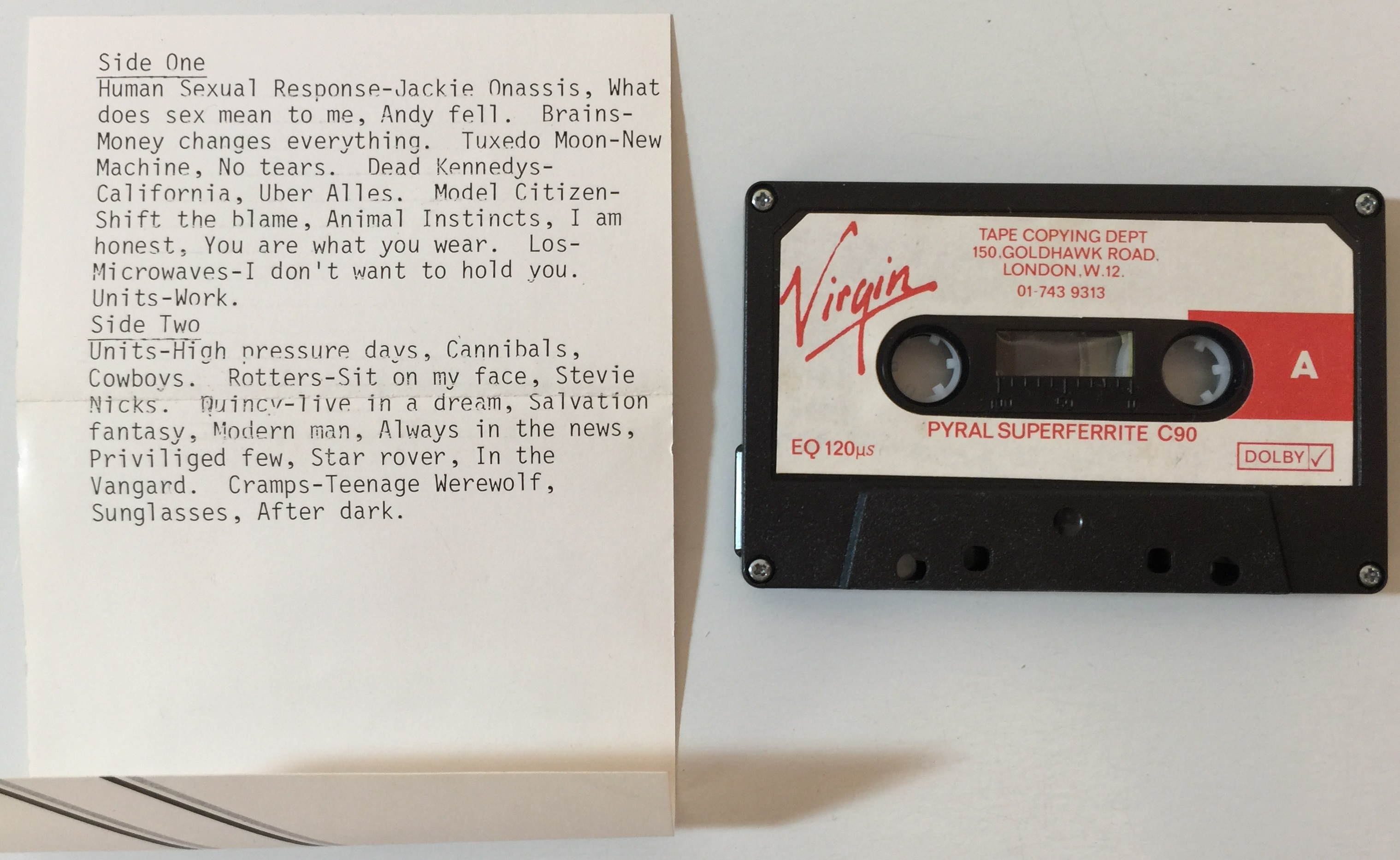 Lot 194 - Punk/ Alt - Promo and Demo Cassettes inc
