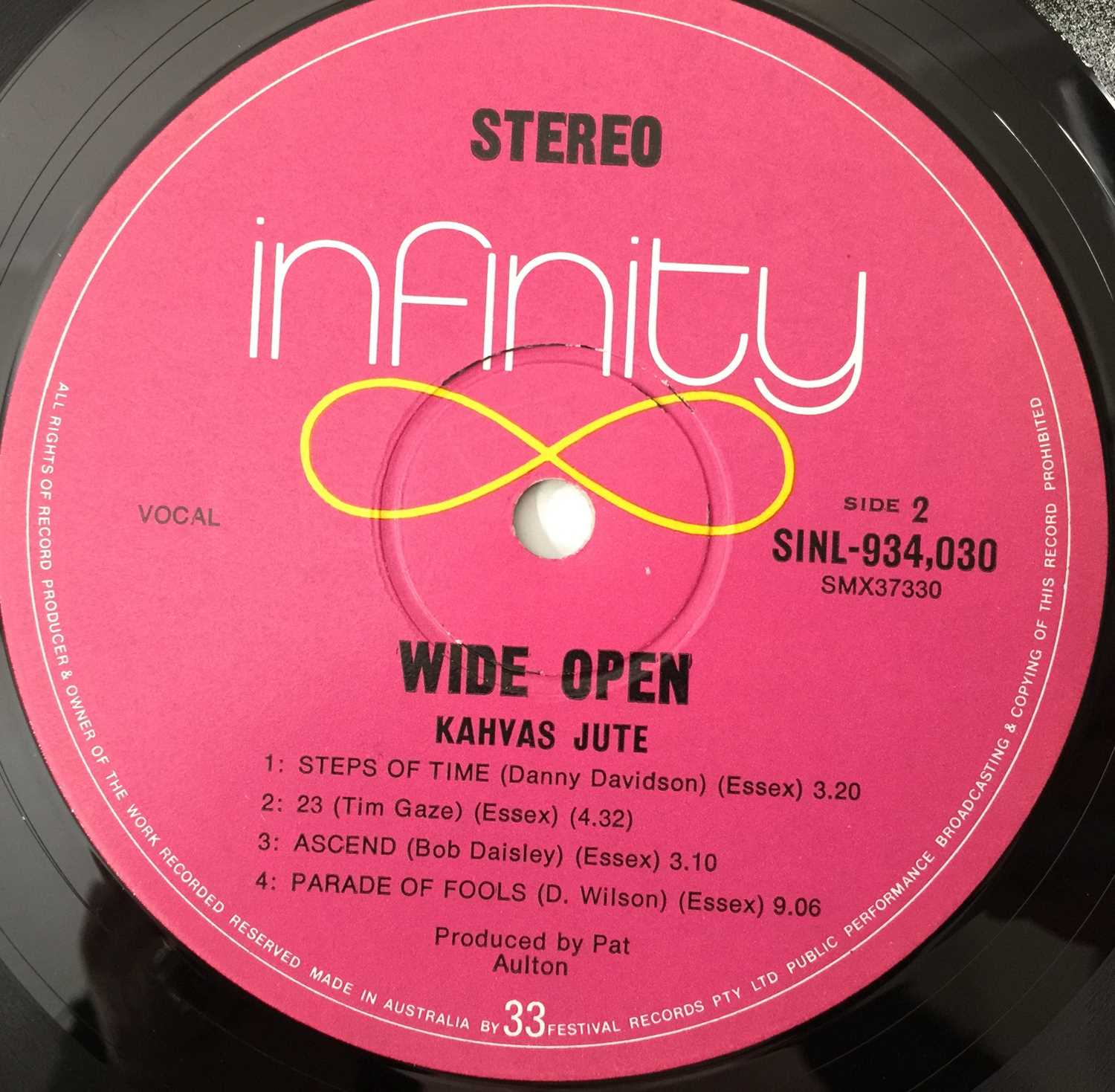 Lot 210 - KAHVAS JUTE - WIDE OPEN LP (ORIGINAL