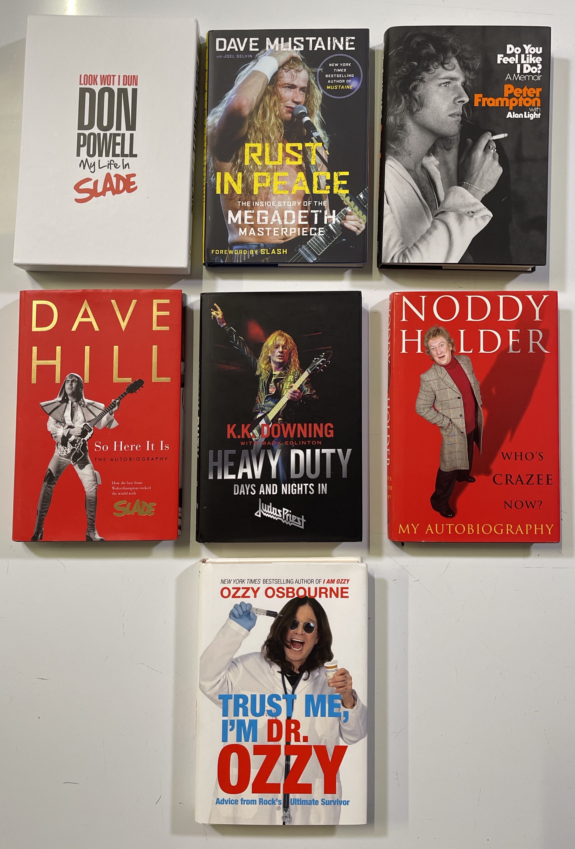 Lot 241 - ROCK / HARD ROCK - SIGNED AUTOBIOGRAPHIES