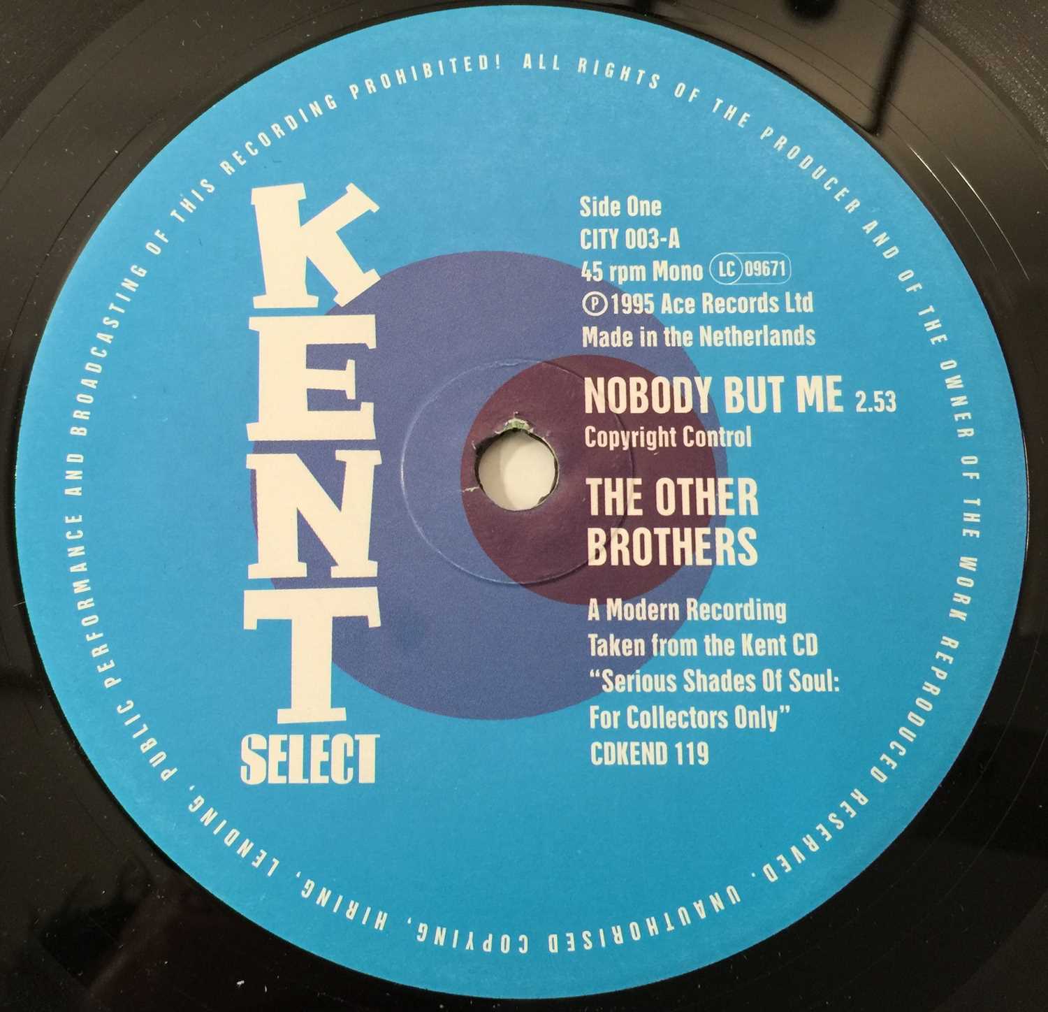 Lot 128 - THE OTHER BROTHERS - NOBODY BUT ME 7" (KENT