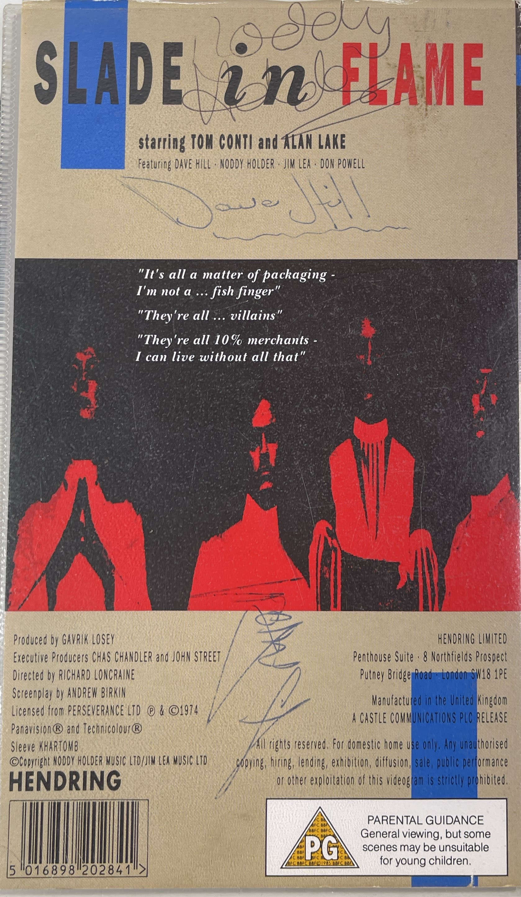 Lot 249 - SLADE - SIGNED MEMORABILIA.