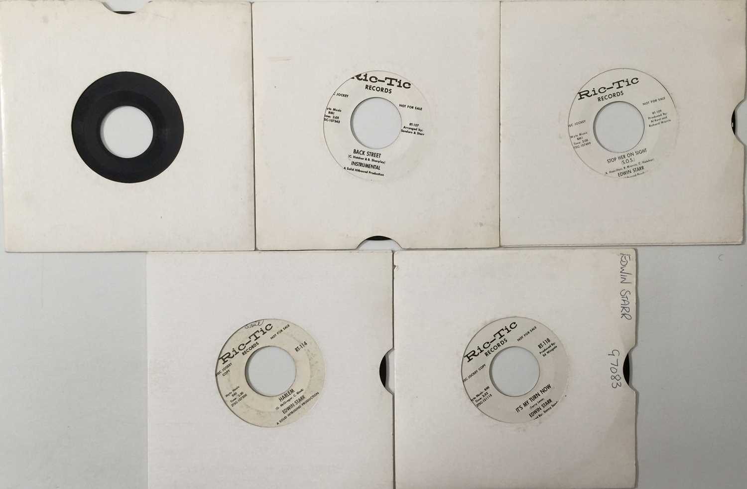 Lot 285 - RIC-TIC RECORDS - EDWIN STARR - 7" PROMOS