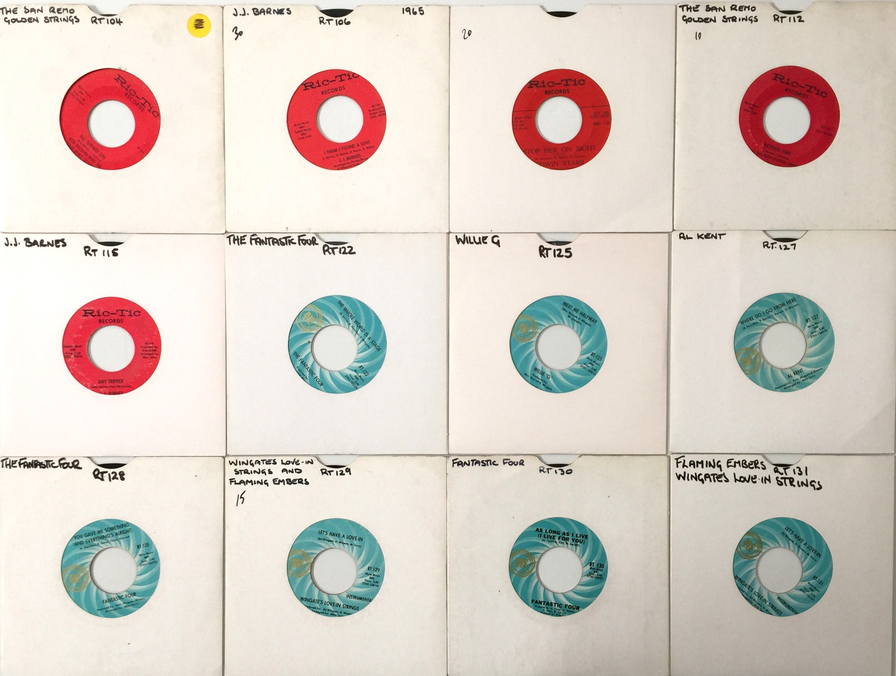 Lot 286 - RIC-TIC RECORDS - 7" PACK