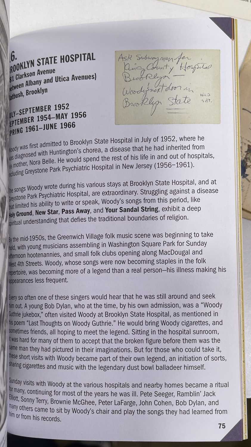 Lot 470 - BOB DYLAN, A HANDWRITTEN NOTE ON REVERSE OF