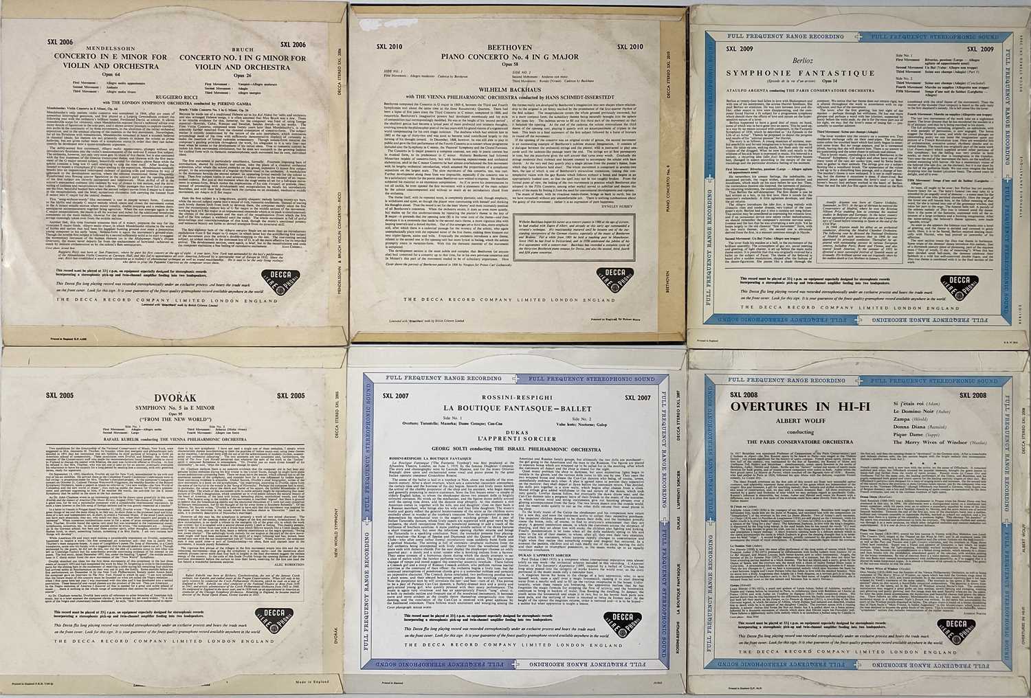 Lot 66 - DECCA SXL ED1 - LP PACK