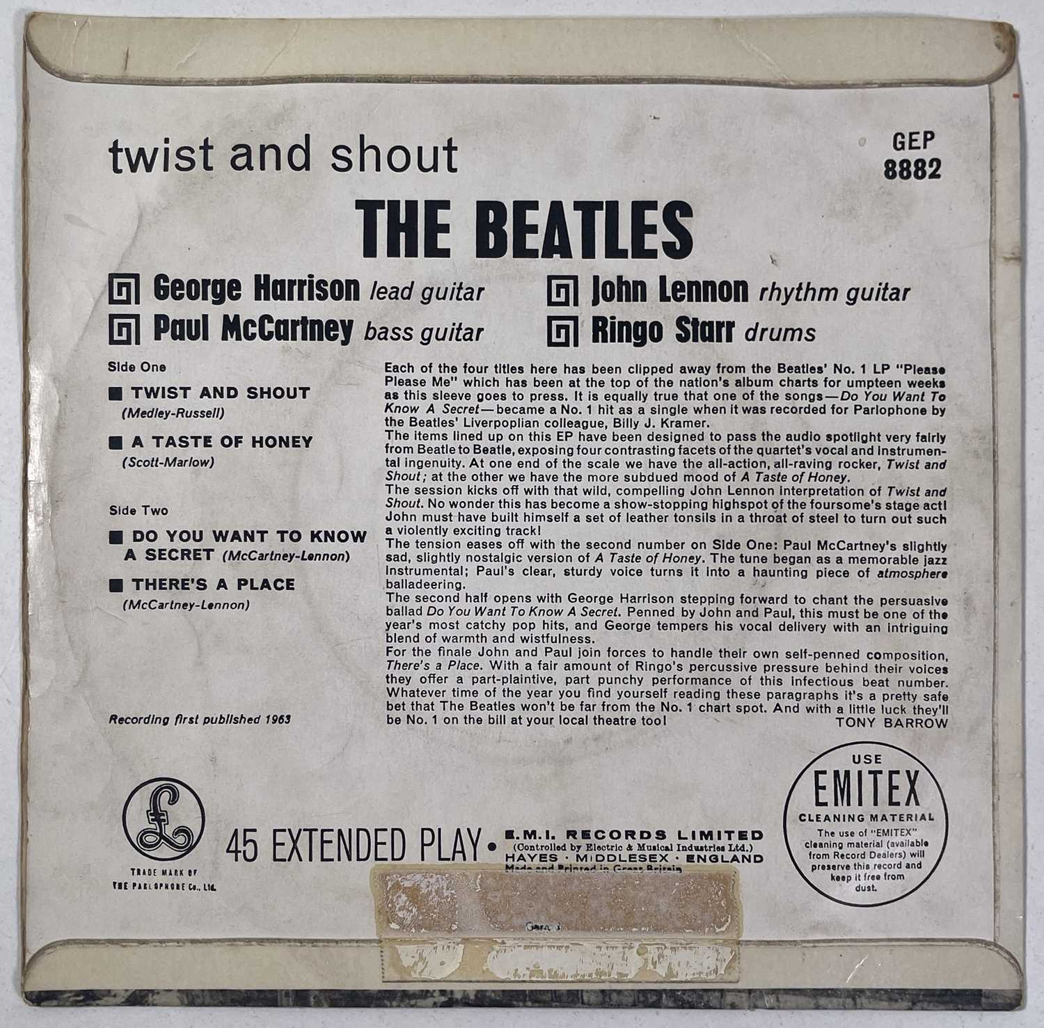 Lot 316 - THE BEATLES - GEORGE MARTIN SIGNED TWIST AND