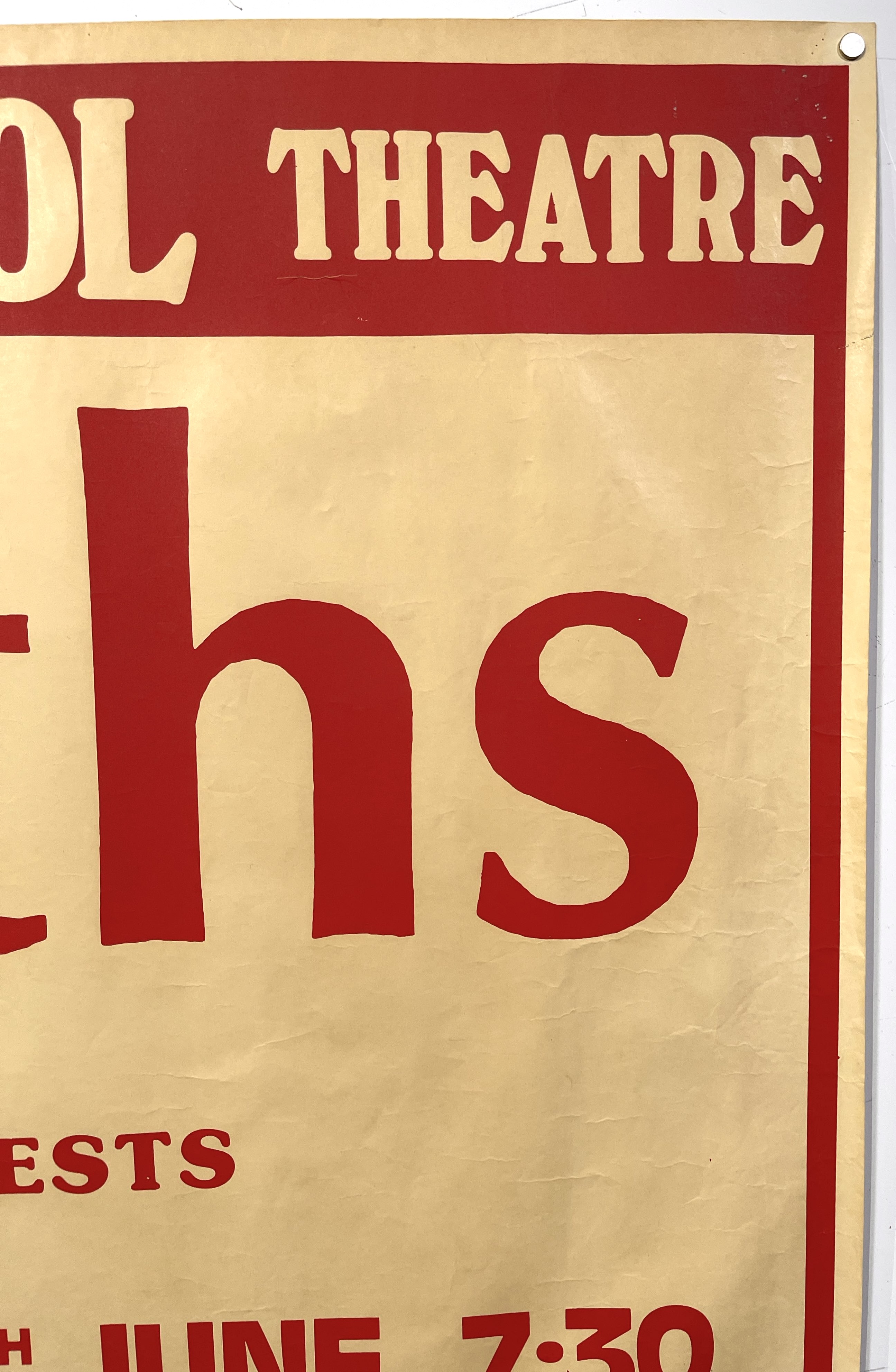 Lot 443 - THE SMITHS - A 1984 CONCERT POSTER FOR
