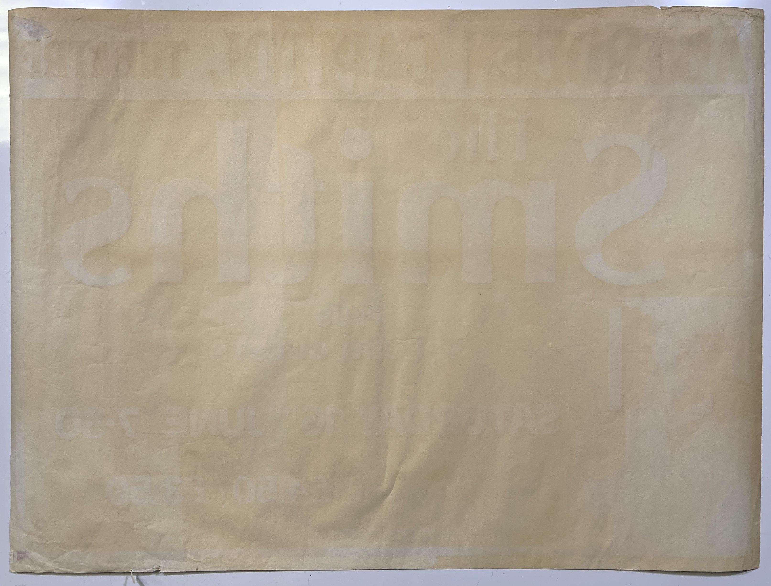 Lot 443 - THE SMITHS - A 1984 CONCERT POSTER FOR