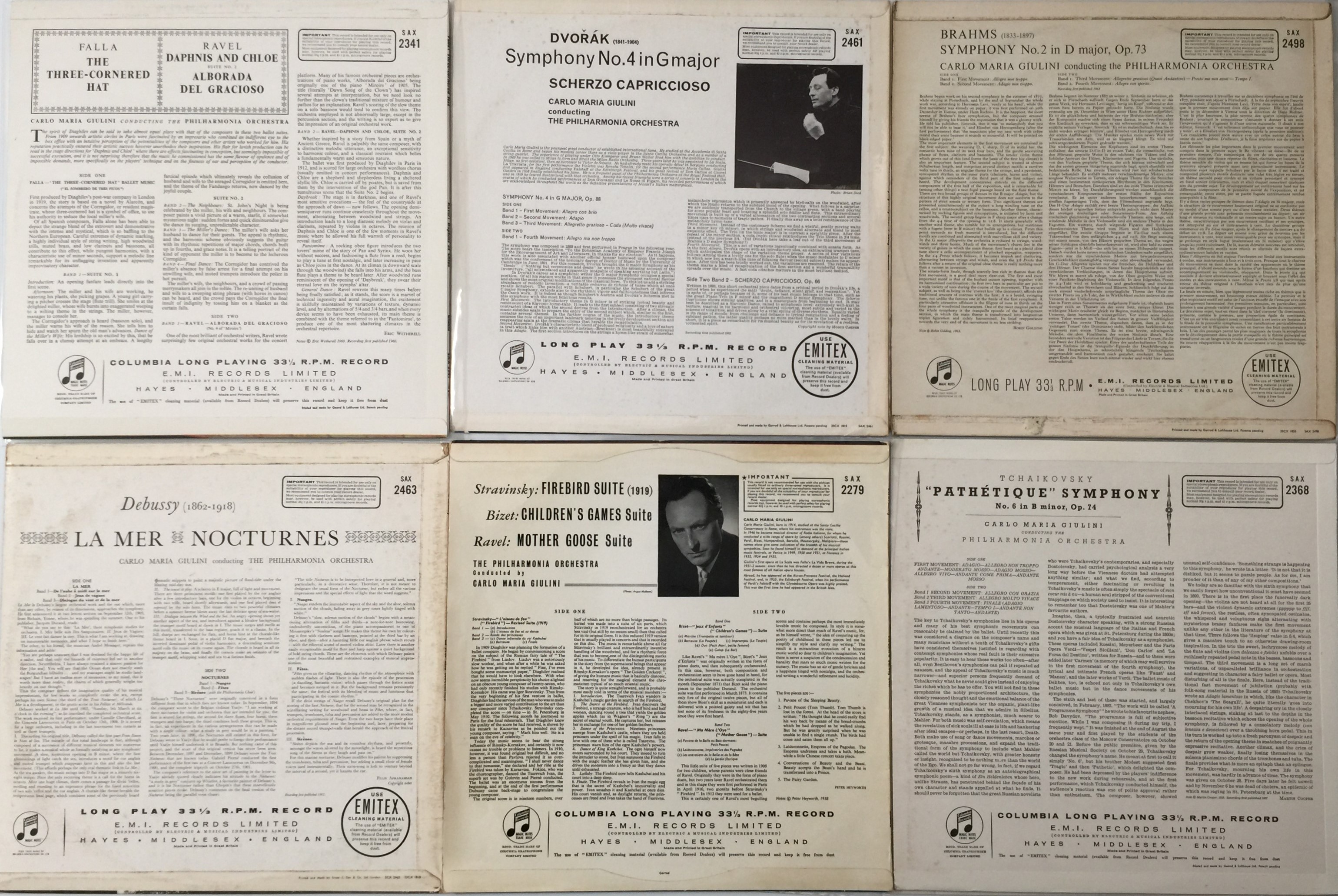 Lot 33 - GIULINI - ORIGINAL UK STEREO RECORDING LPs