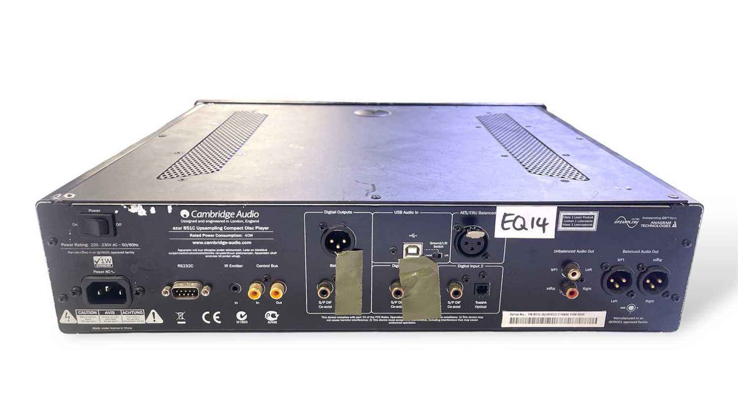 Lot 15 - CAMBRIDGE AUDIO AZUR 851C UPSAMPLING CD