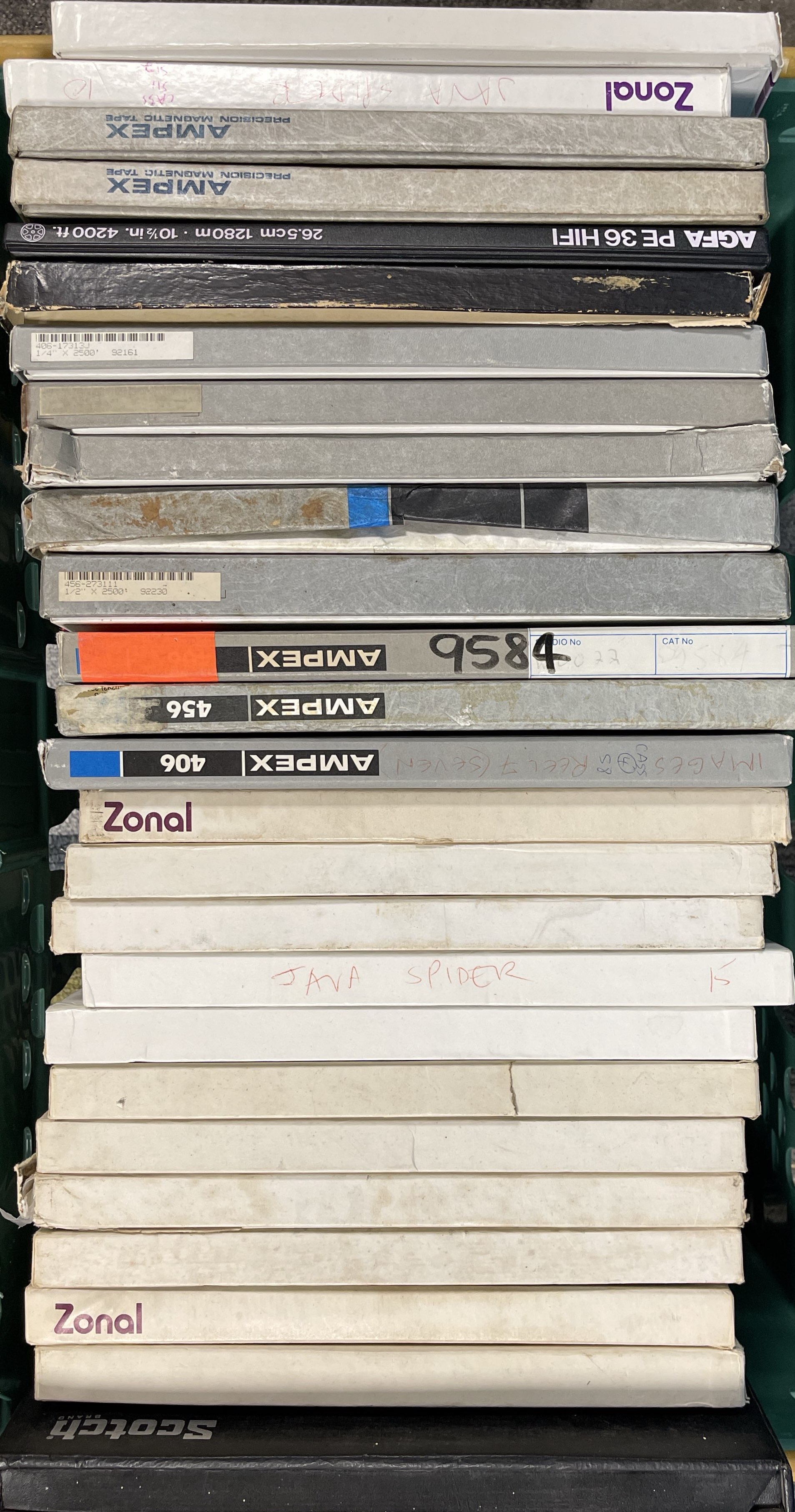 Lot 83 - LARGE COLLECTION OF AMPEX TAPE REELS - SOME