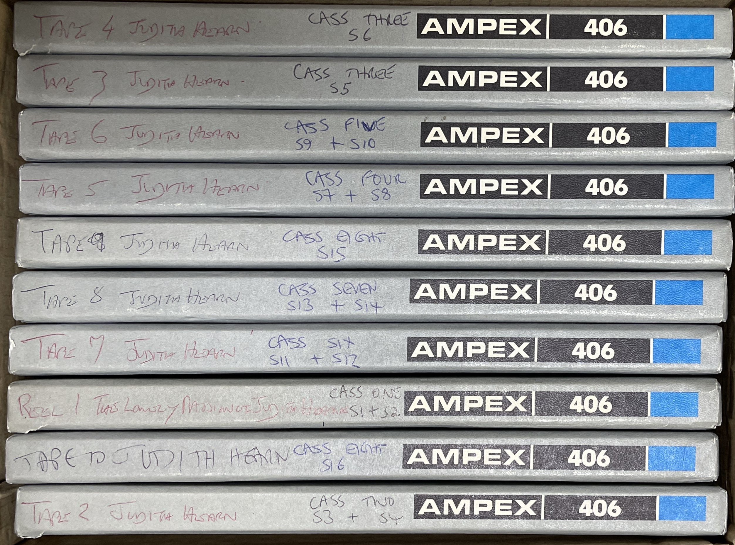 Lot 83 - LARGE COLLECTION OF AMPEX TAPE REELS - SOME