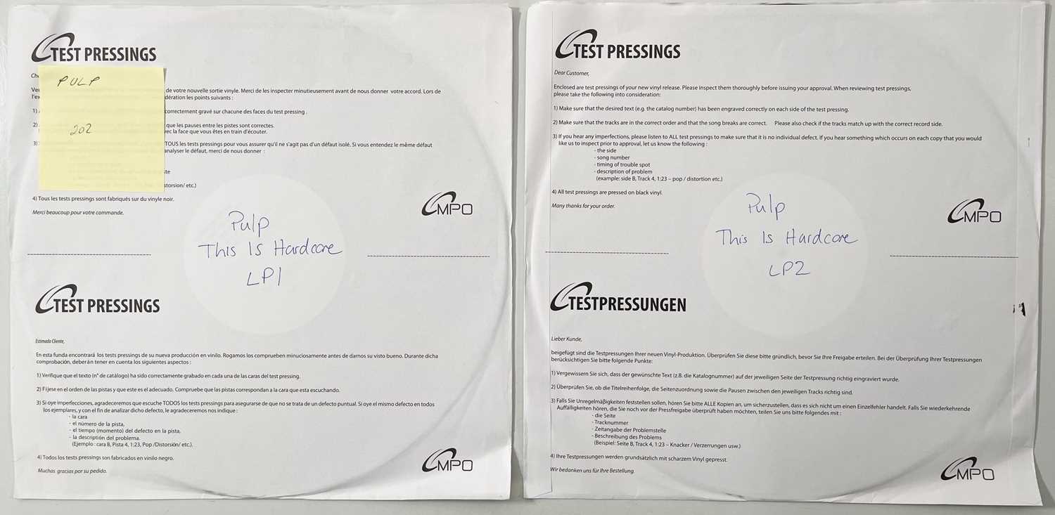 Lot 156 - PULP - THIS IS HARDCORE (2XLP, 2016) WHITE