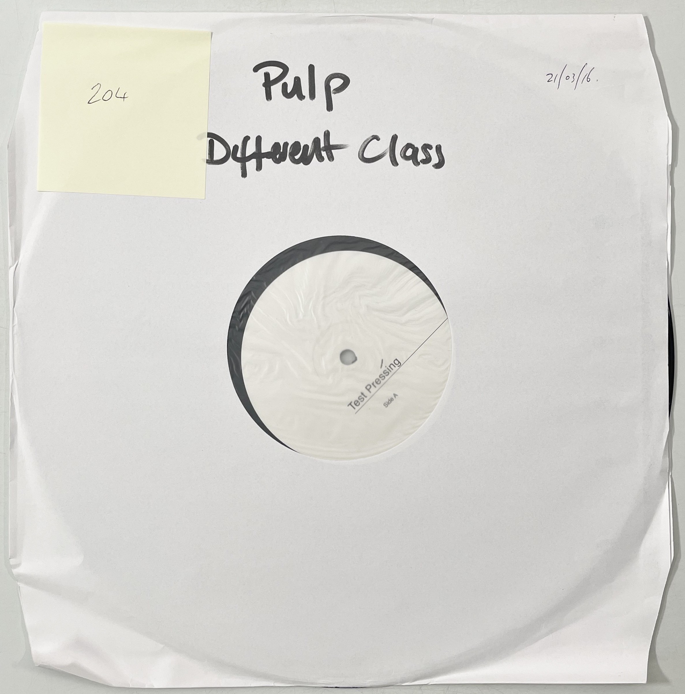Lot 157 - PULP - DIFFERENT CLASS (2016, ISLAND,