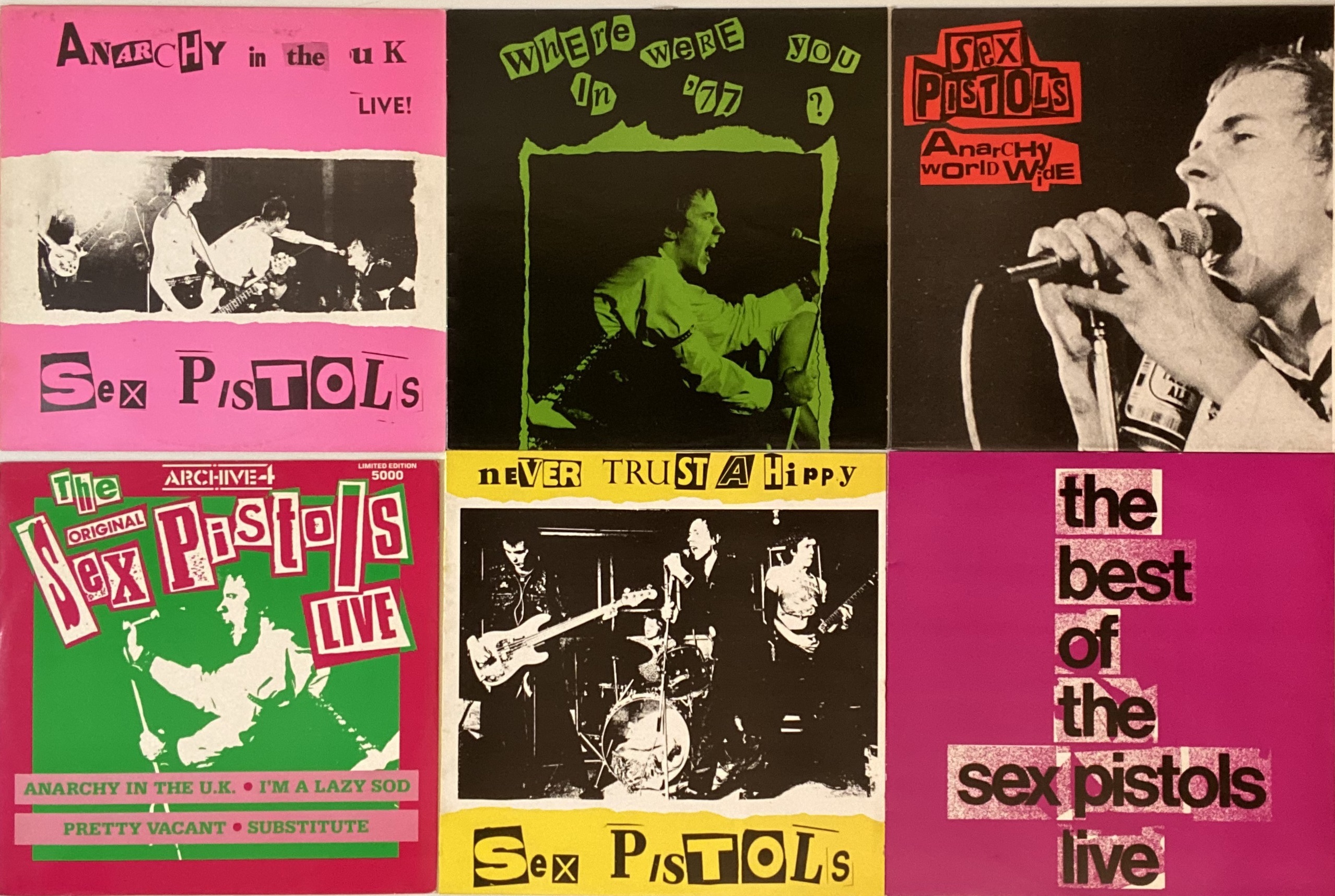 Lot 212 Sex Pistols Lps