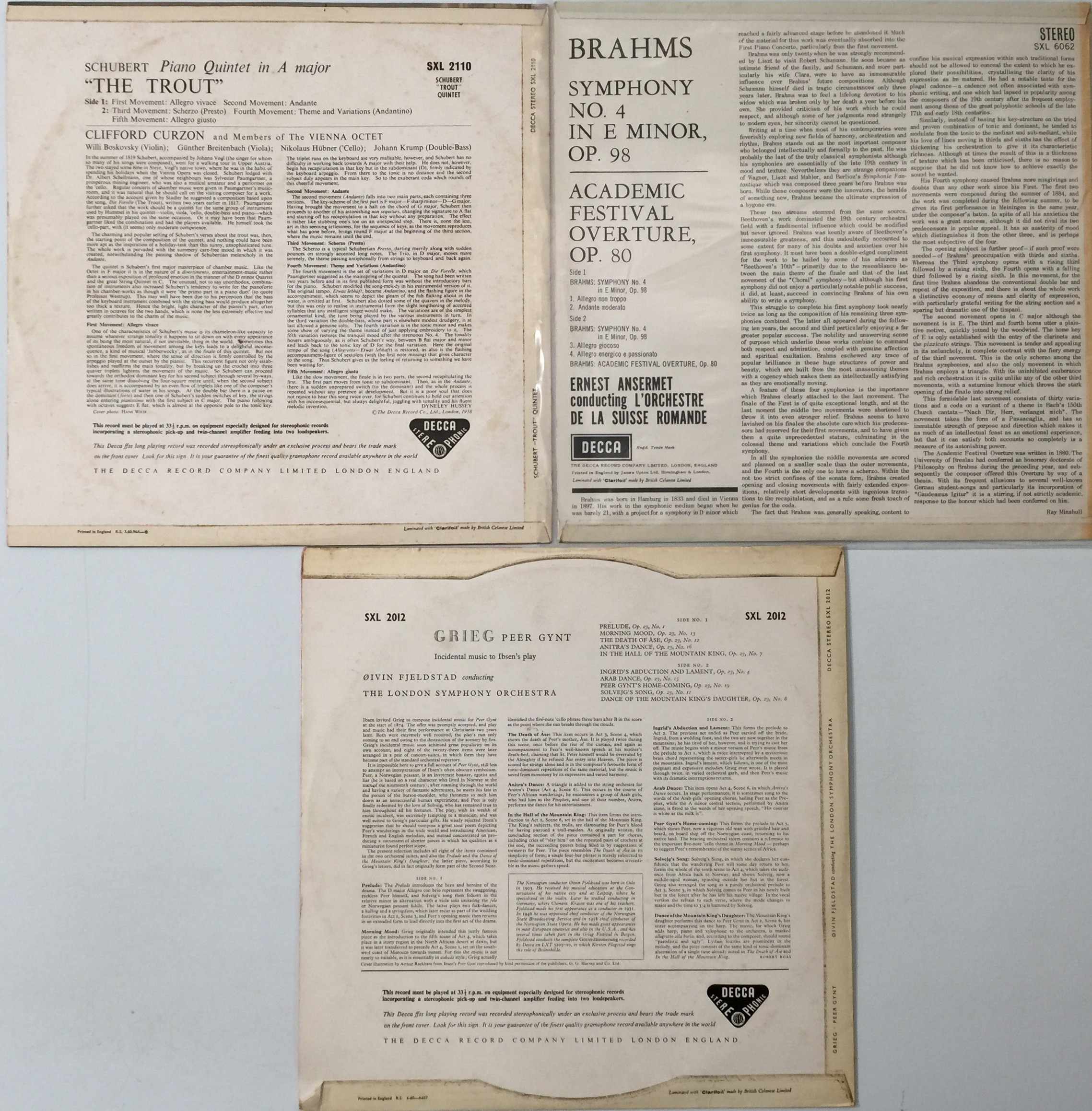 Lot 5 - DECCA SXL ED1 - LP RARITIES