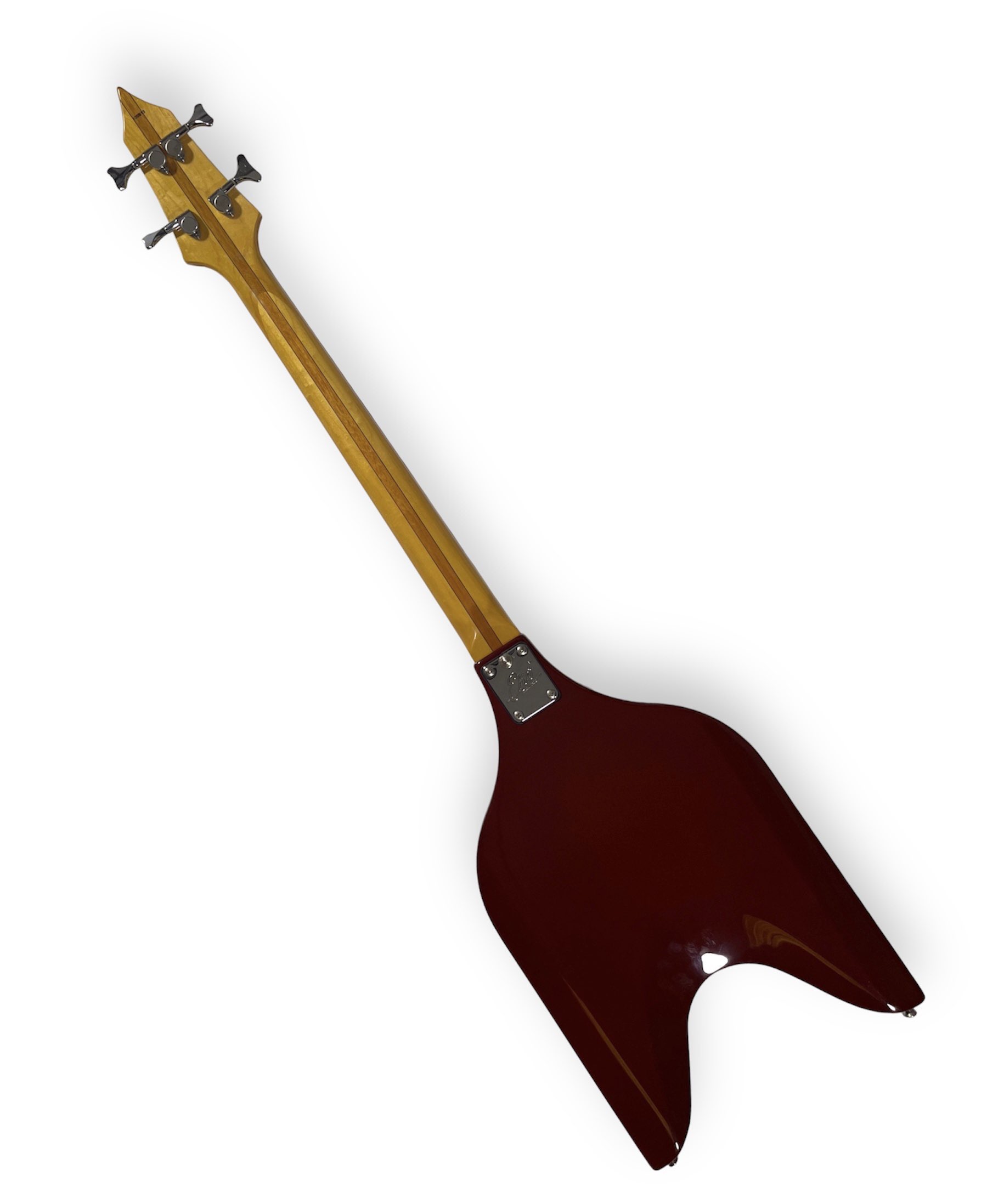 Lot 267 - EKO ROKES 2013 CHERRY RED BASS GUITAR.