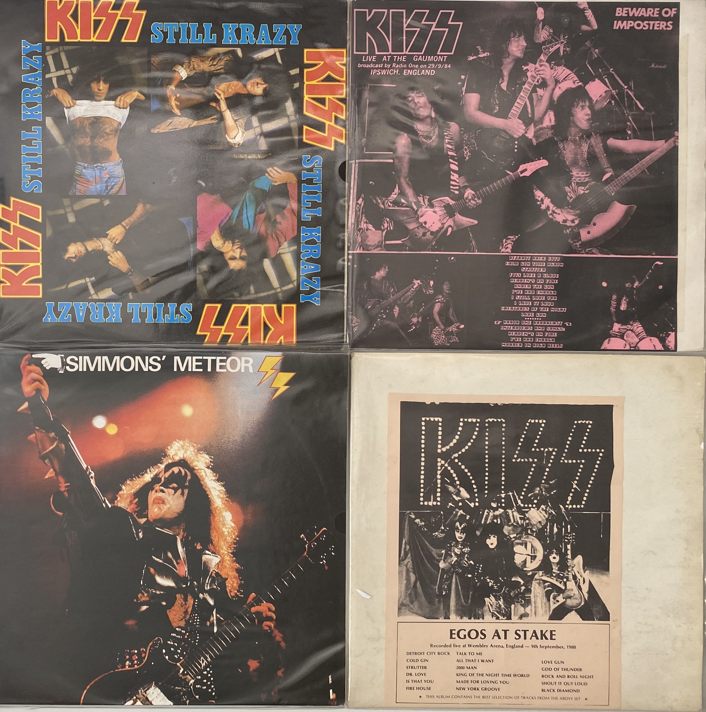Lot 611 - KISS - PRIVATE RELEASED LP PACK