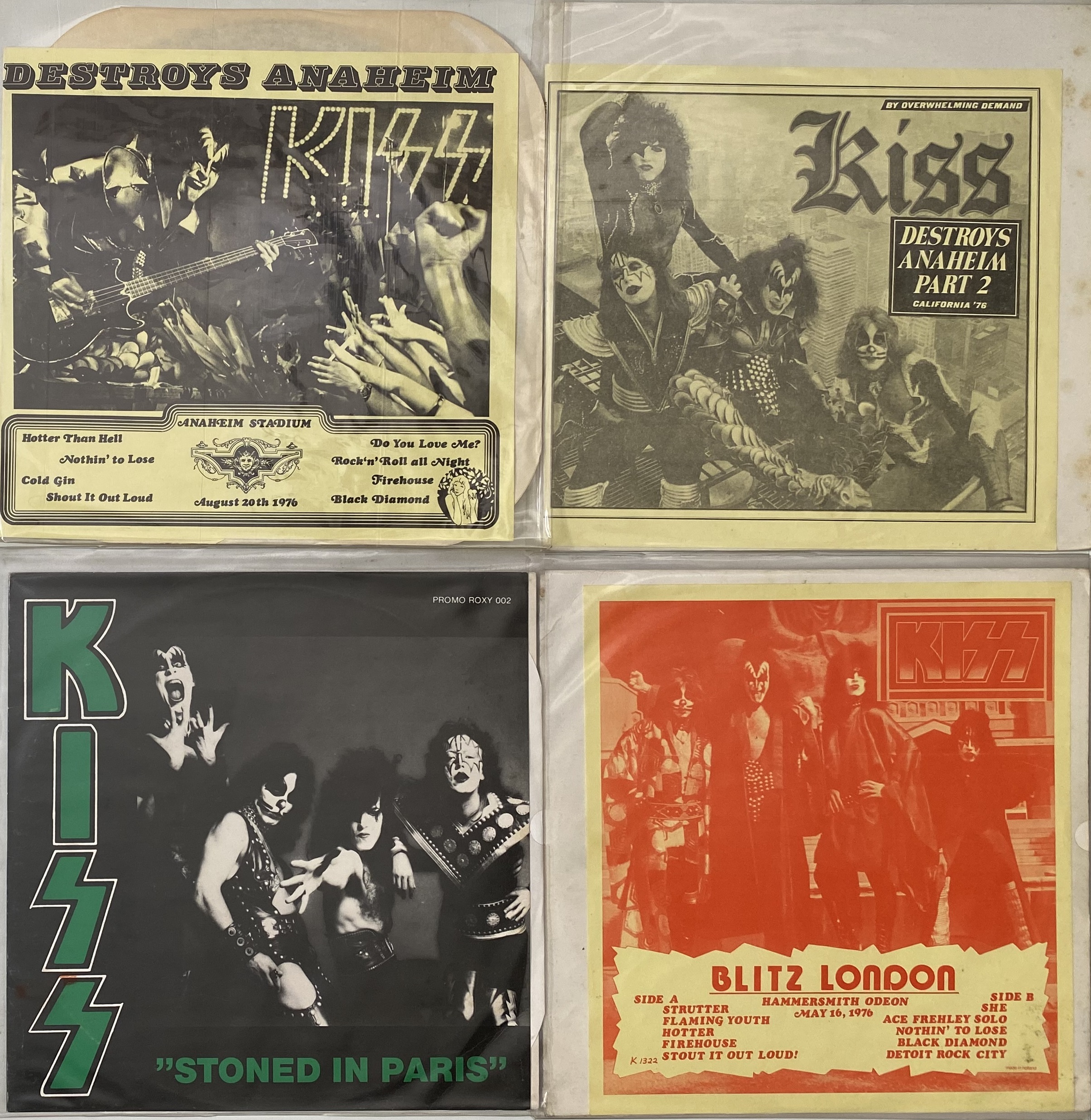 Lot 612 - KISS - PRIVATE RELEASED LP PACK