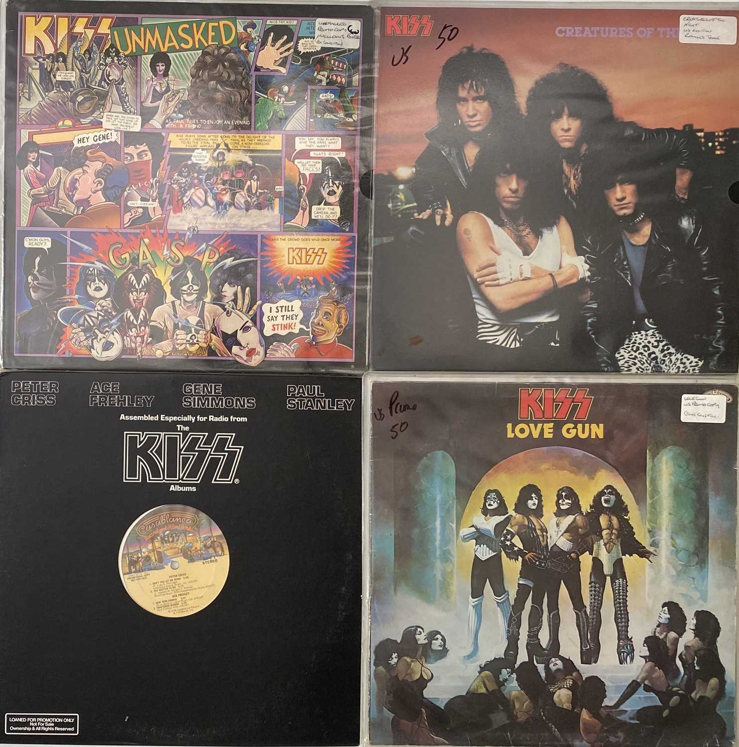 Lot 615 - KISS - US PROMO/ SPECIAL EDITION LPs/ 12"