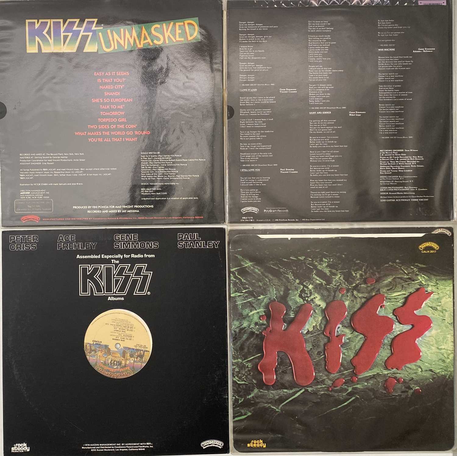 Lot 615 - KISS - US PROMO/ SPECIAL EDITION LPs/ 12"