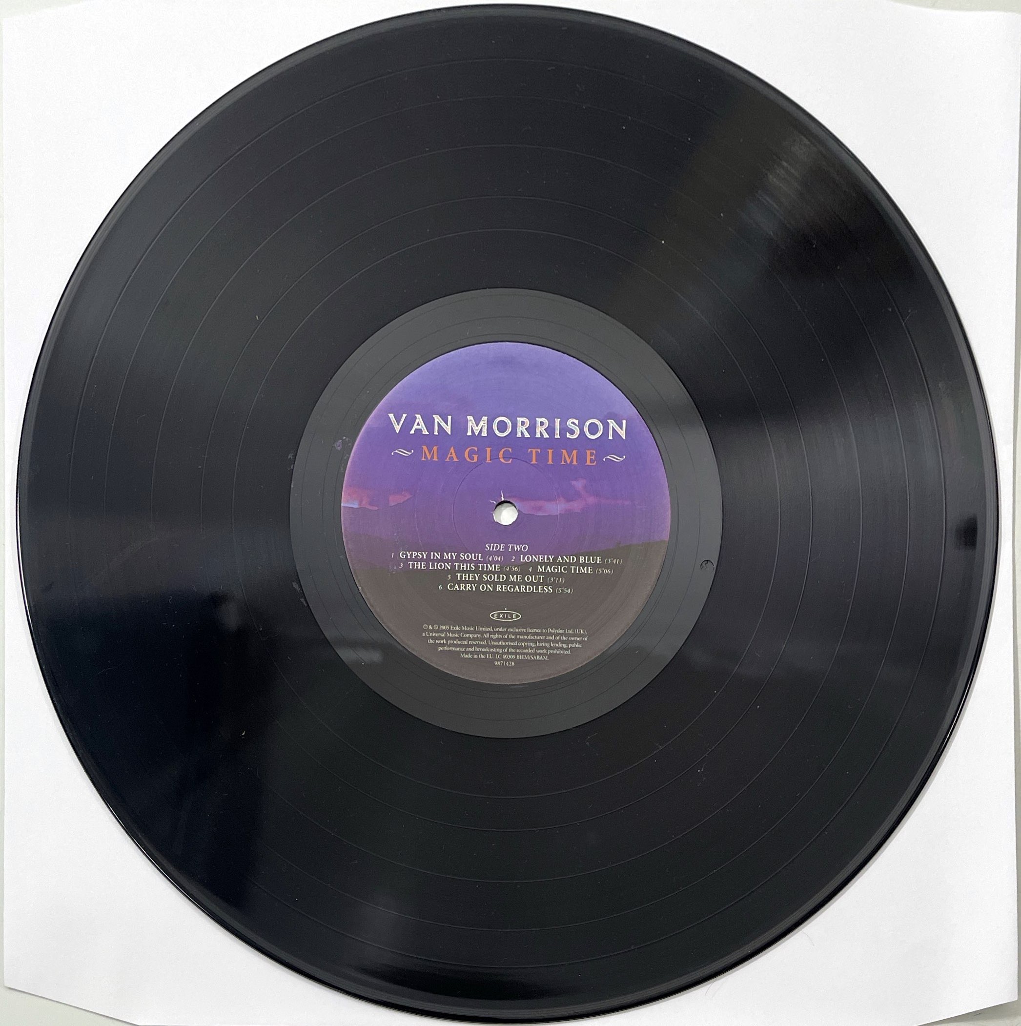 Lot 743 - VAN MORRISON - MAGIC TIME LP (2005 - POLYDOR