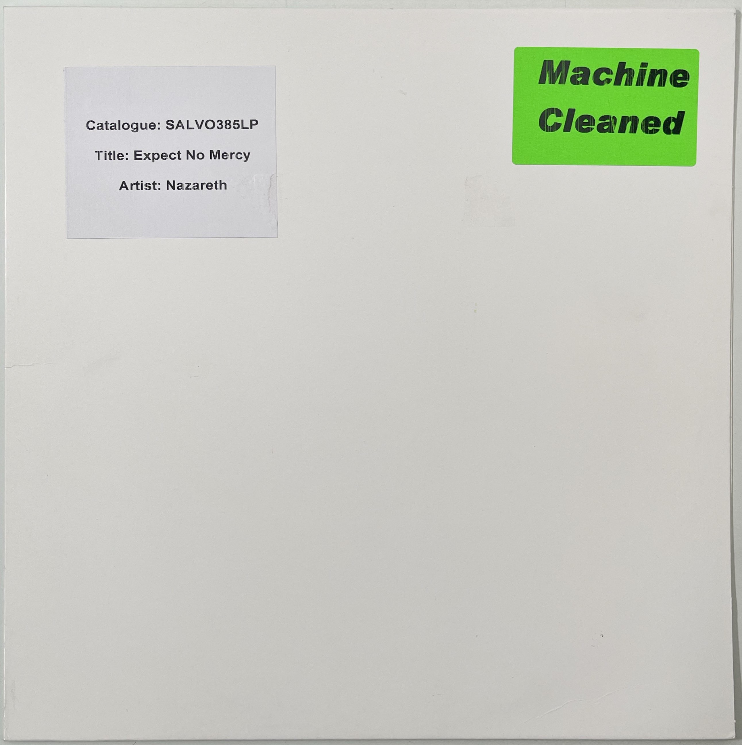 Lot 121 - NAZARETH - EXPECT NO MERCY WHITE LABEL TEST