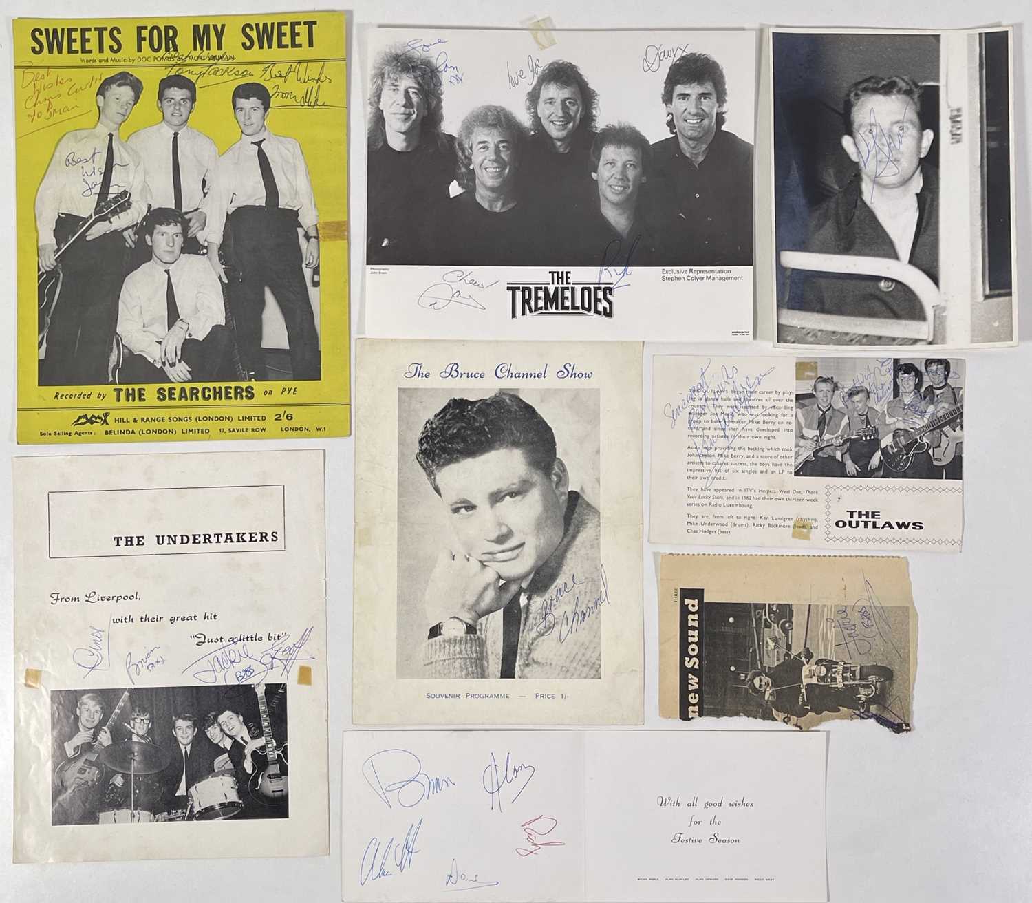 Lot 272 1960S GROUPS ARTISTS AUTOGRAPH Lot 272 1960S GROUPS ARTISTS AUTOGRAPH