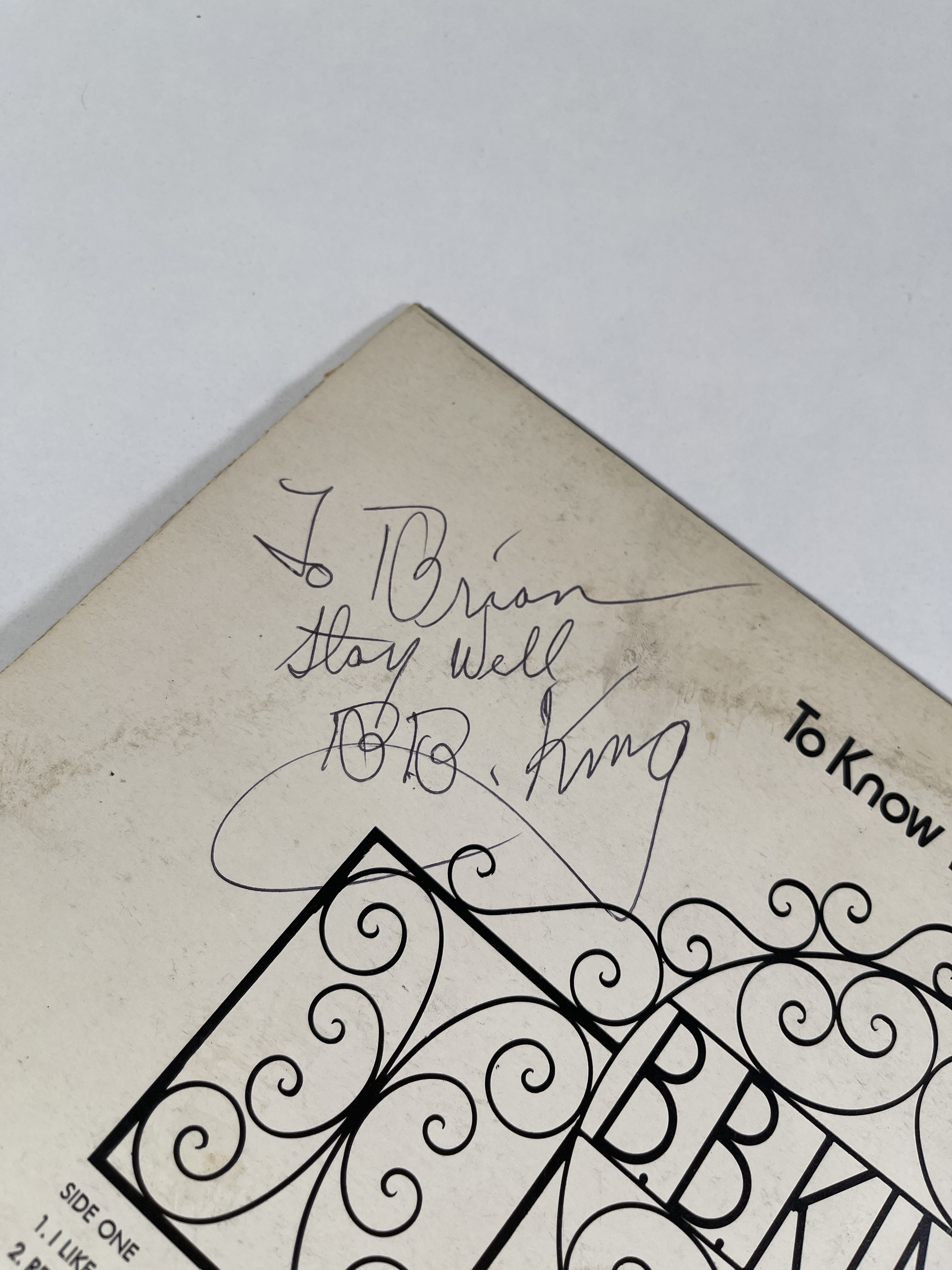 Lot 281 - BB KING - SIGNED LP.