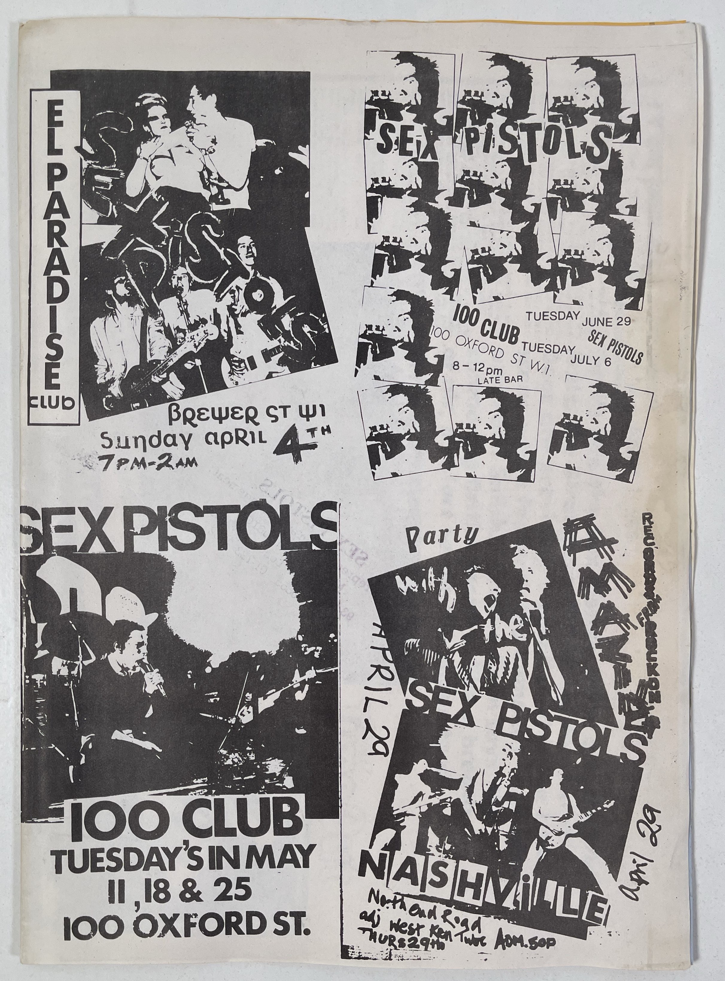 Lot 499 Sex Pistols Original First Press Booklet
