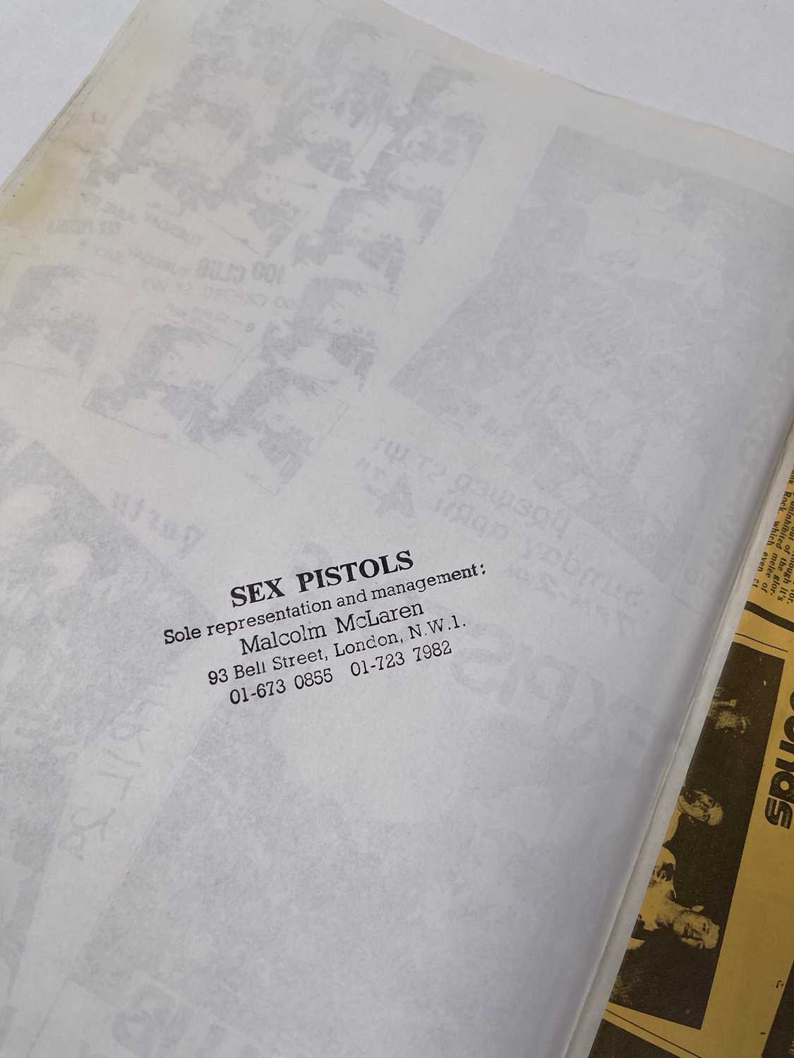 Lot 499 Sex Pistols Original First Press Booklet
