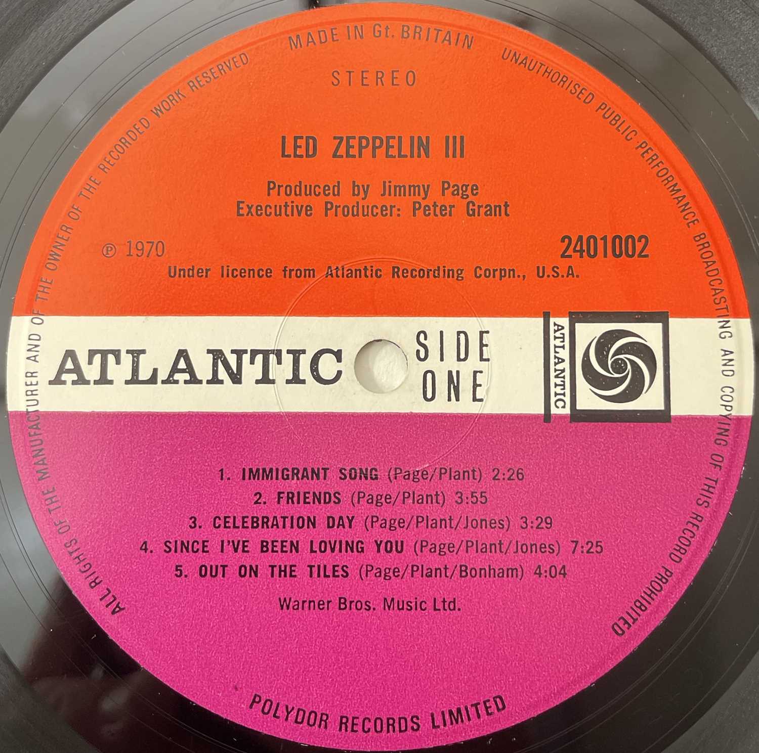 Lot 818 - LED ZEPPELIN - LP PACK