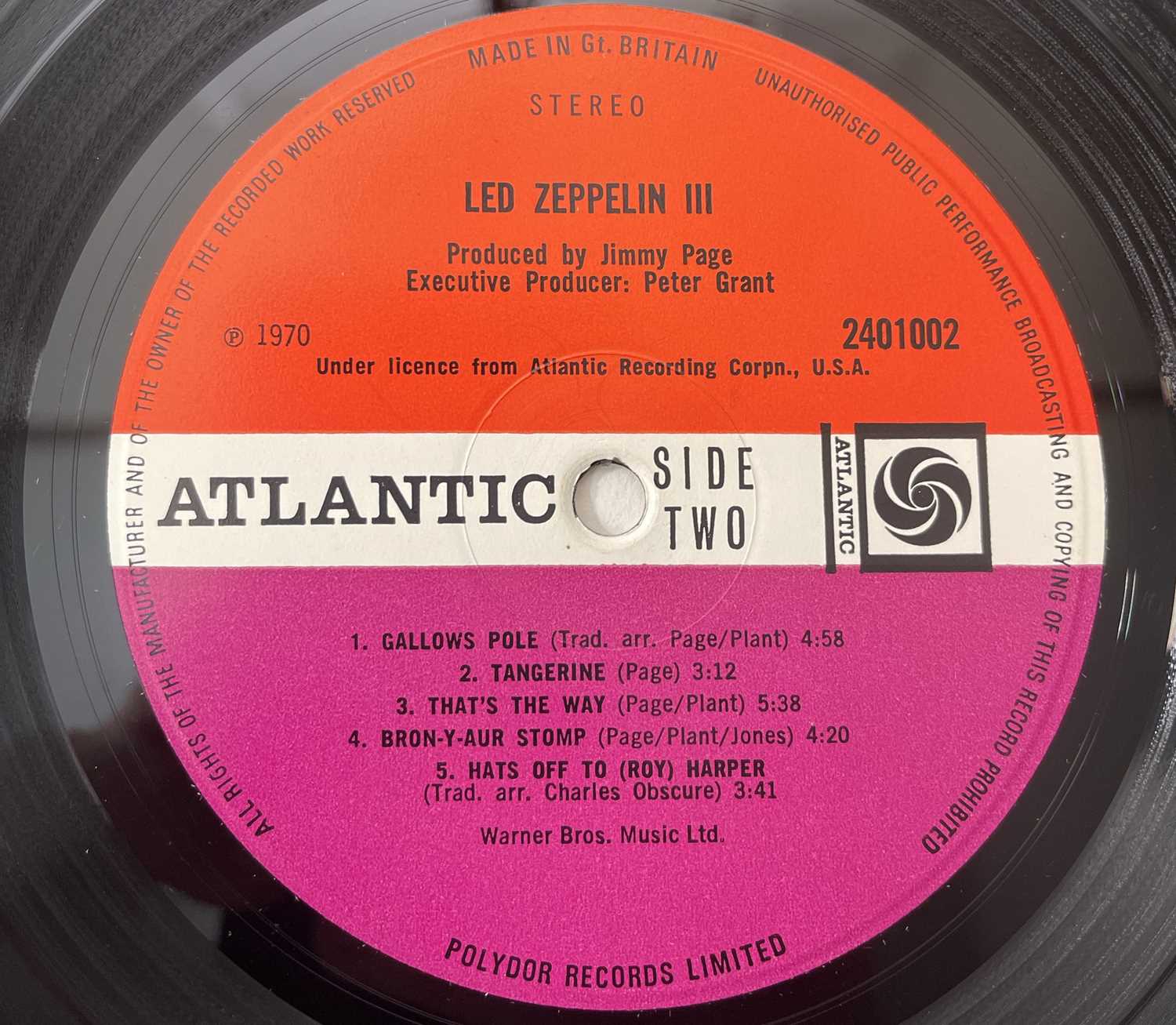 Lot 818 - LED ZEPPELIN - LP PACK