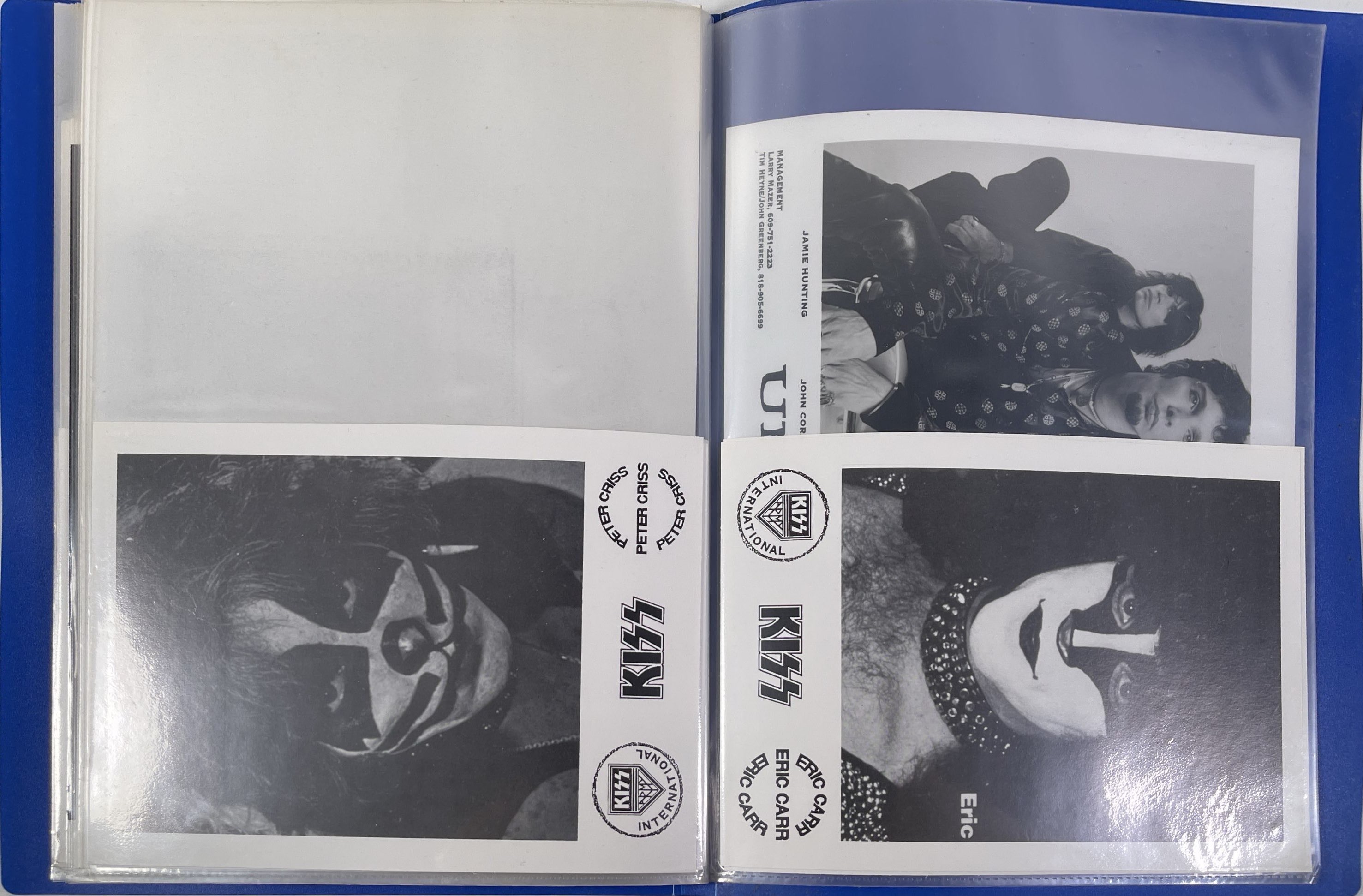 Lot 448 - KISS - PROMO PHOTOS/PRESS RELEASES ETC.