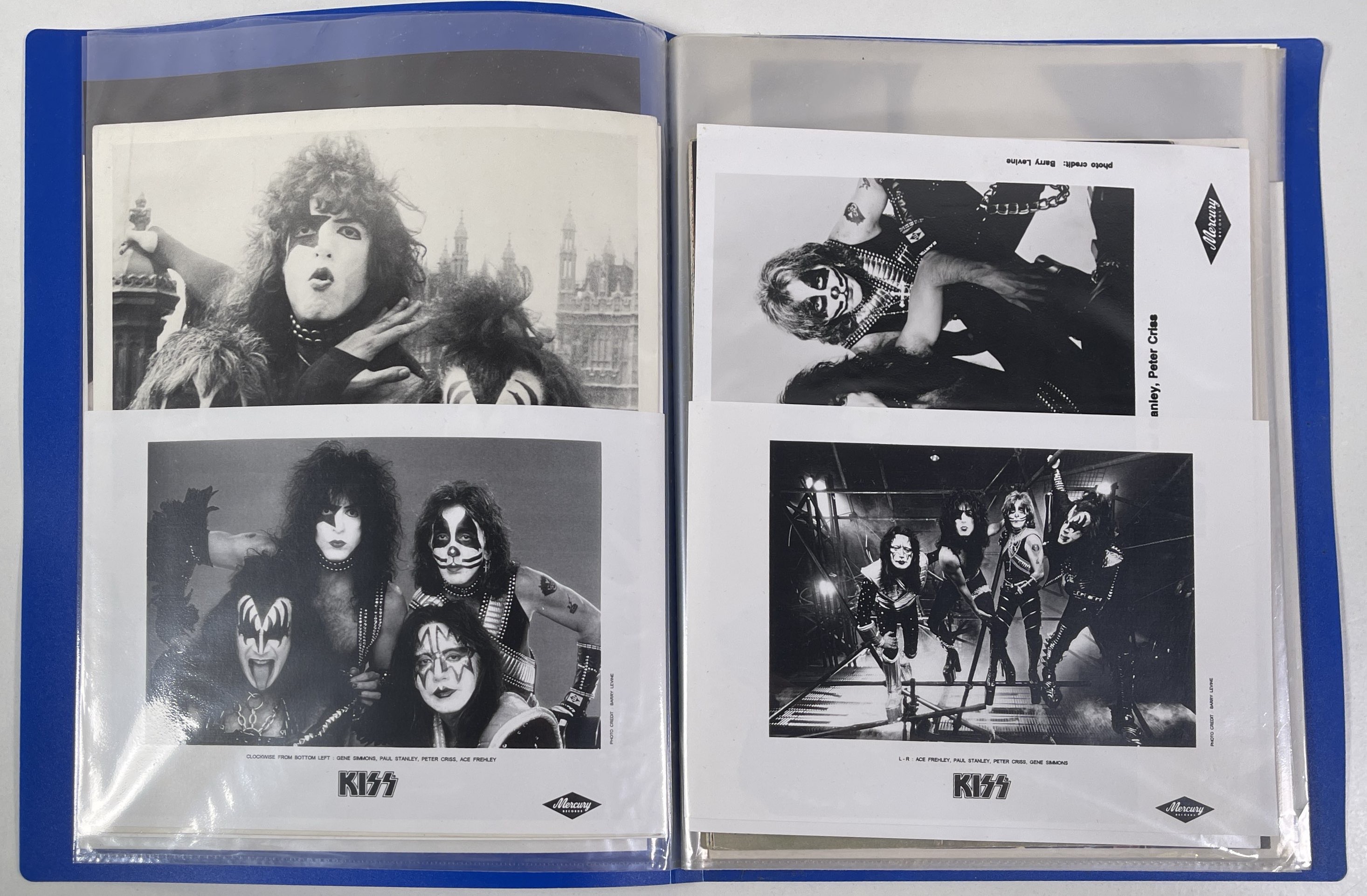 Lot 448 - KISS - PROMO PHOTOS/PRESS RELEASES ETC.