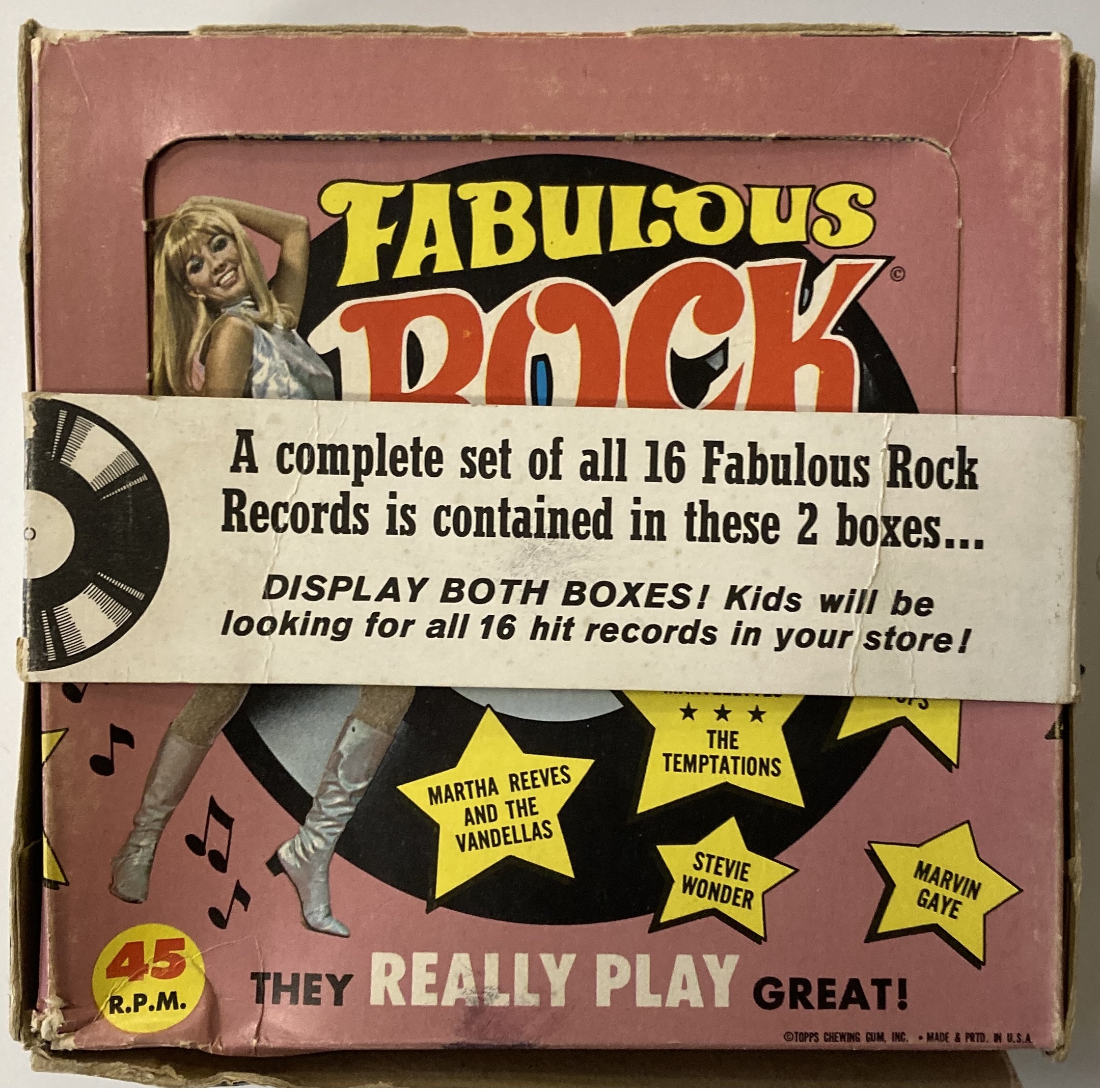 Lot 26 - FABULOUS ROCK RECORDS DISPLAY BOXES WITH