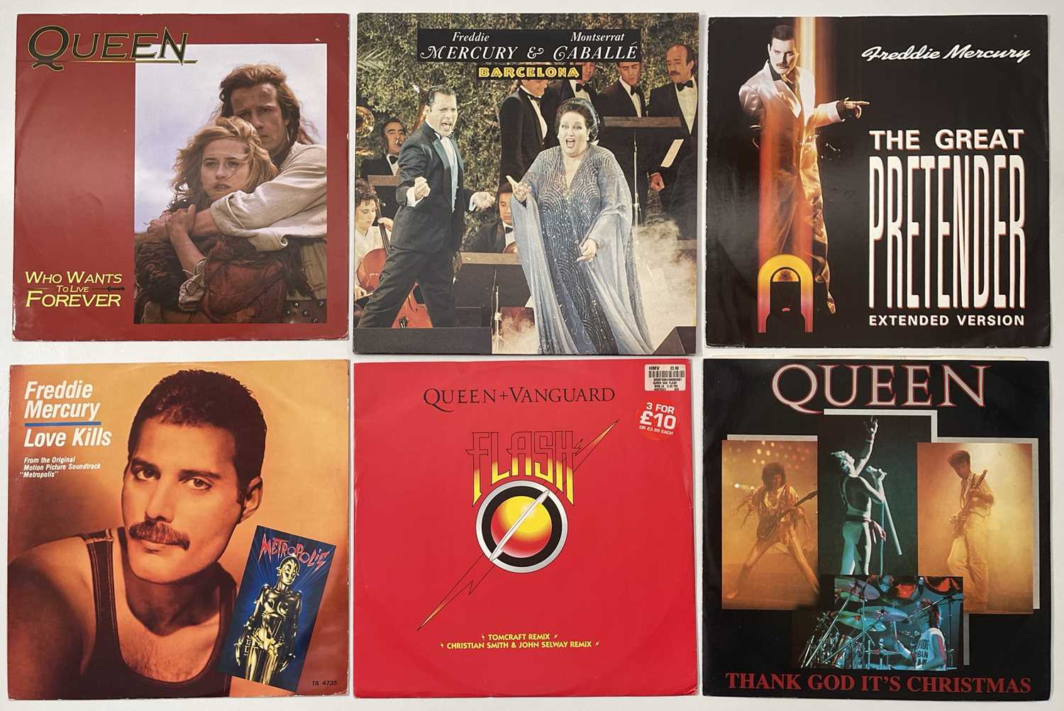 Lot 843 - QUEEN / RELATED - LPs / 12" COLLECTION