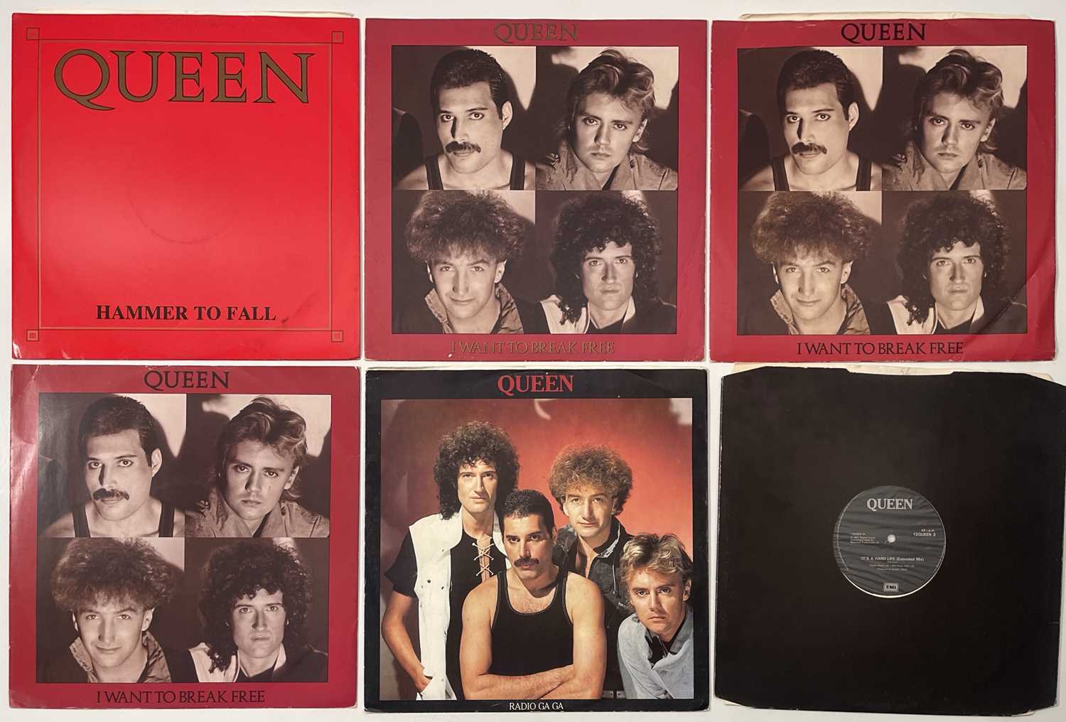 Lot 843 - QUEEN / RELATED - LPs / 12" COLLECTION