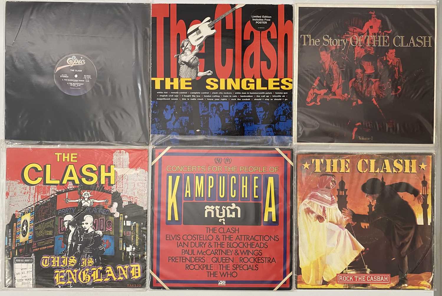 Lot 777 - THE CLASH - LP COLLECTION