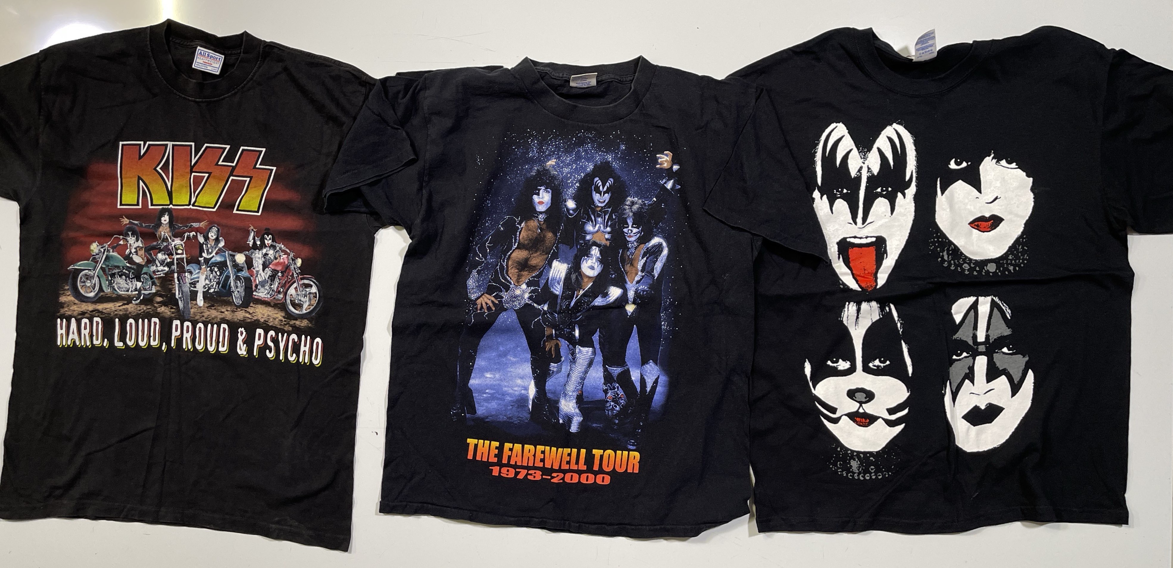 Lot 469 - KISS MEMORABILIA - 2000S T-SHIRT COLLECTION.