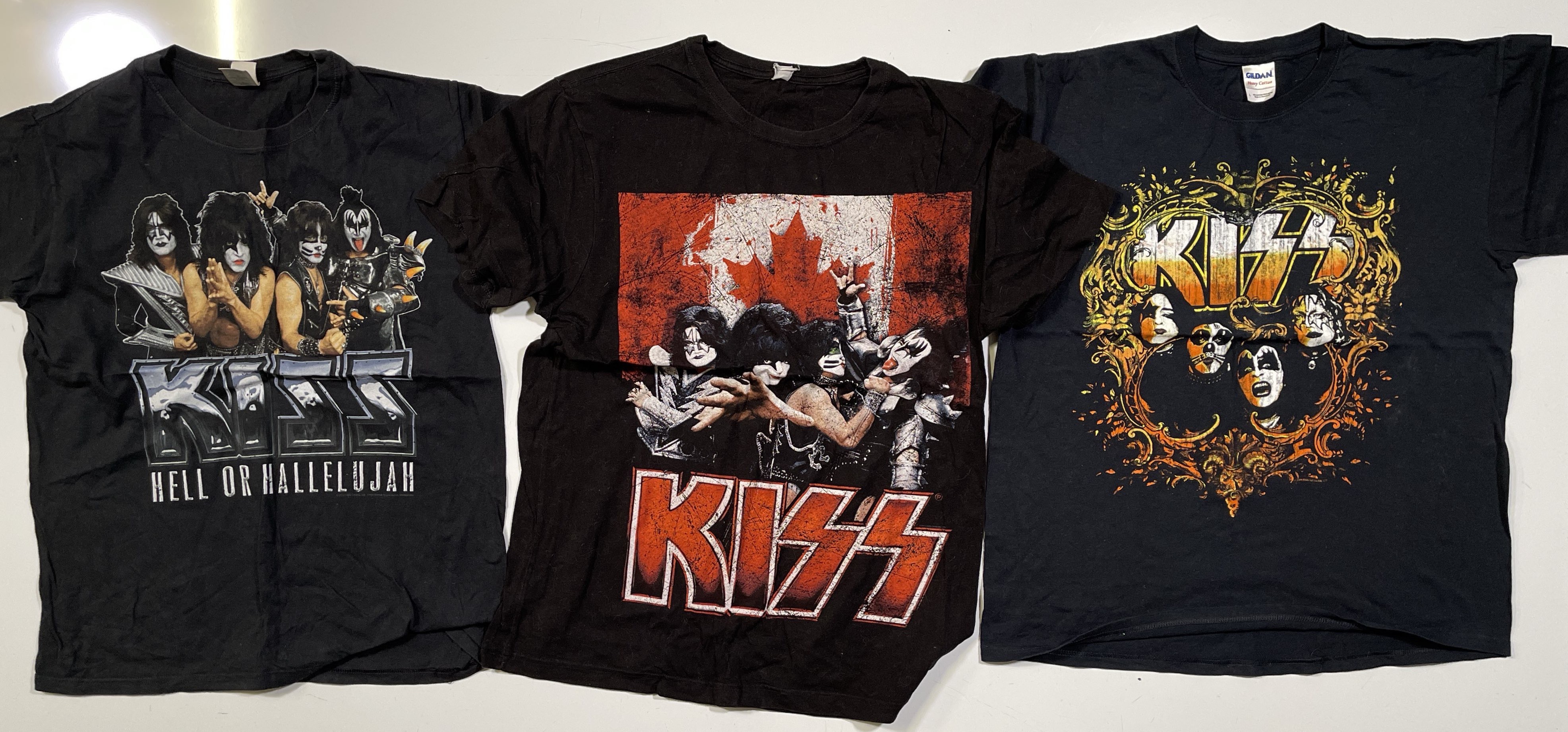 Lot 469 - KISS MEMORABILIA - 2000S T-SHIRT COLLECTION.