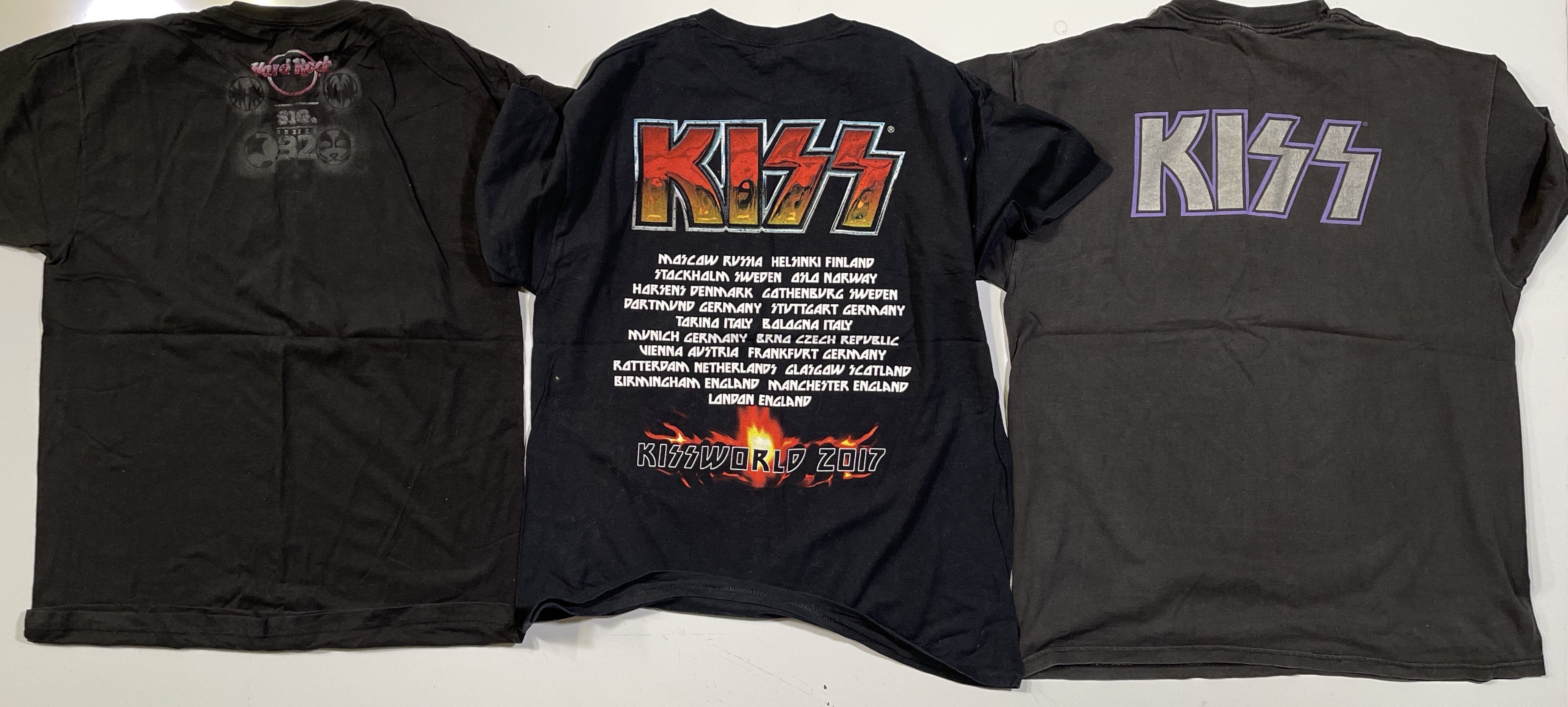 Lot 469 - KISS MEMORABILIA - 2000S T-SHIRT COLLECTION.