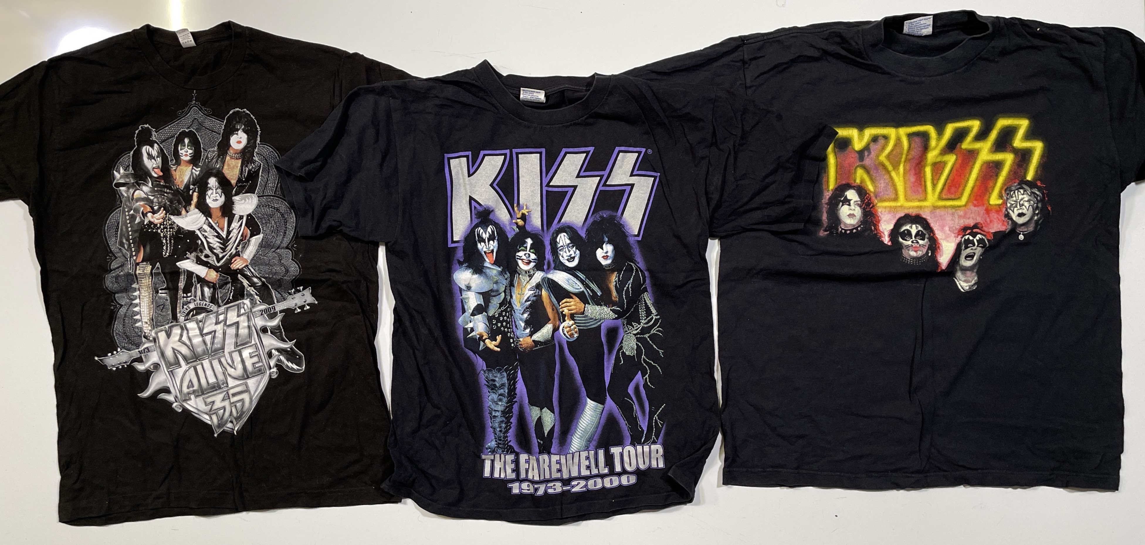 Lot 469 - KISS MEMORABILIA - 2000S T-SHIRT COLLECTION.