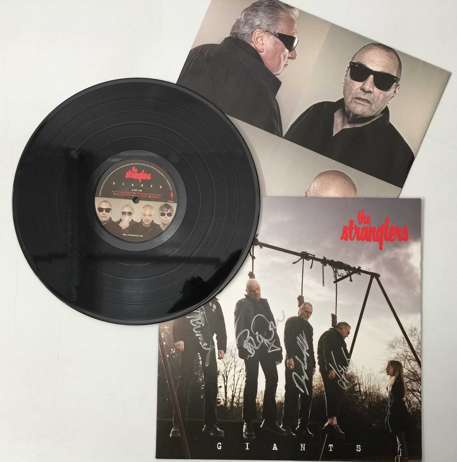 Lot 91 - THE STRANGLERS - GIANTS LP (ORIGINAL SIGNED