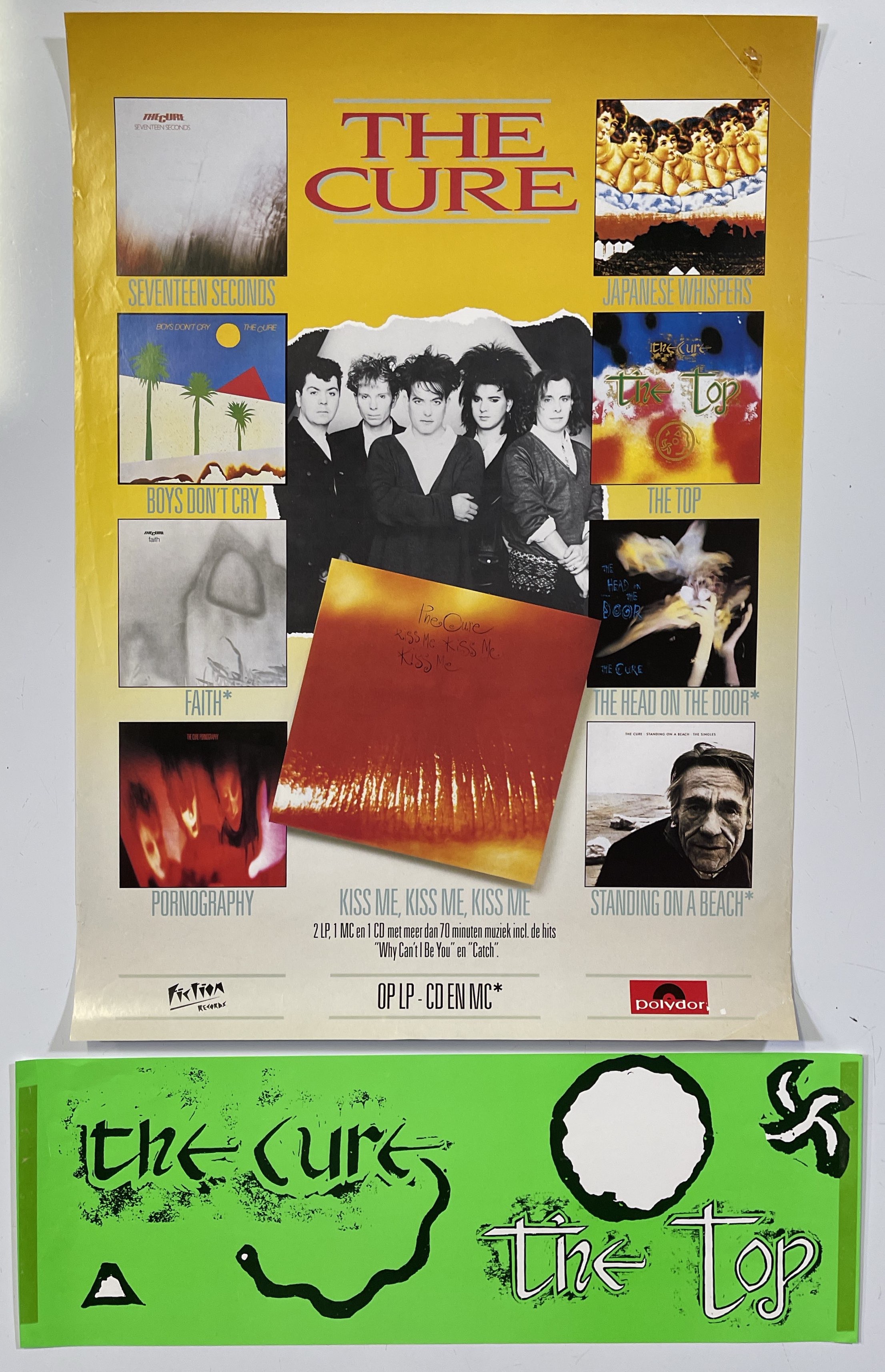Lot 216 - THE CURE - DISCOGRAPHY POSTER / THE TOP